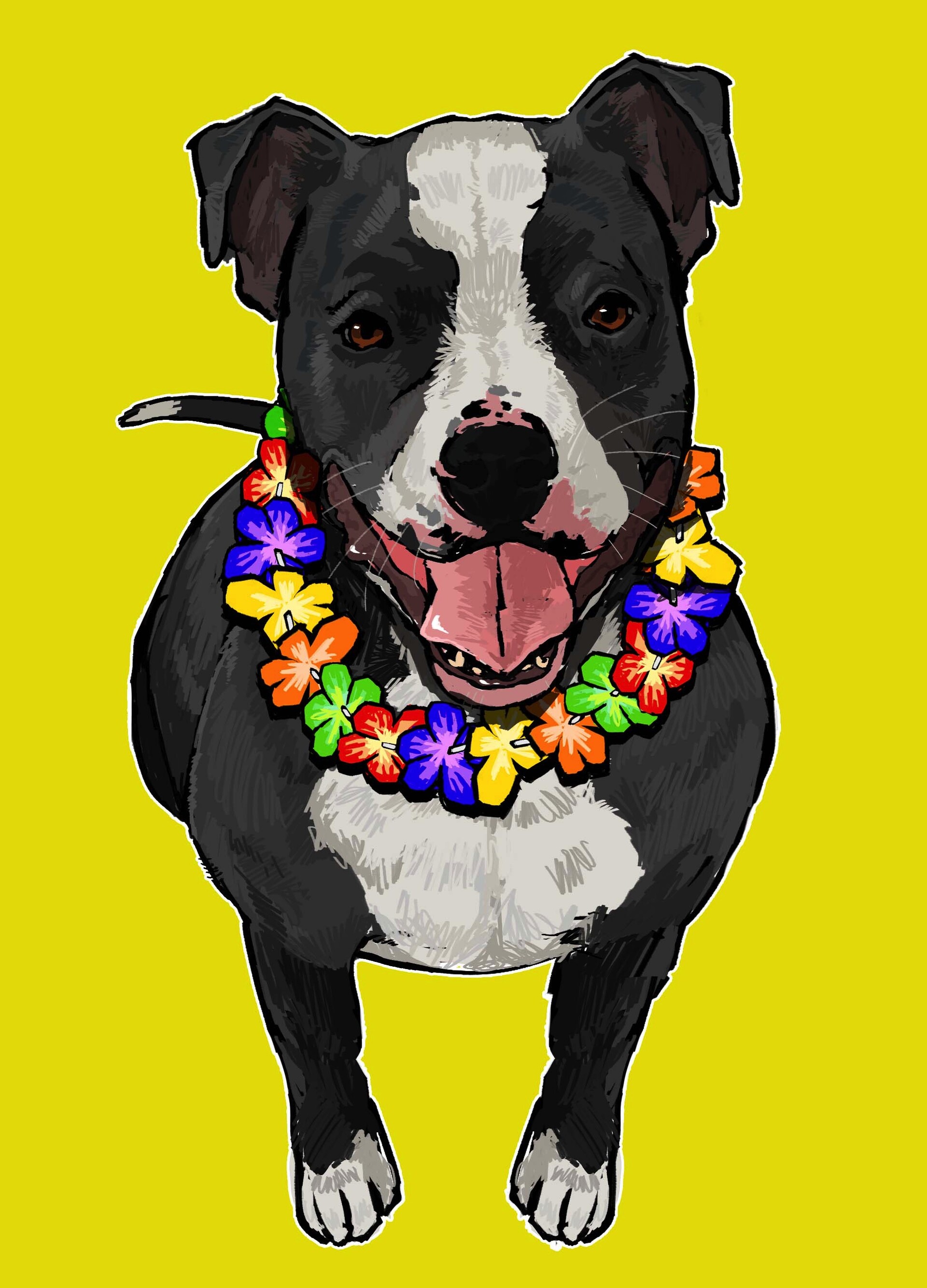 ArtStation - pitbull portrait