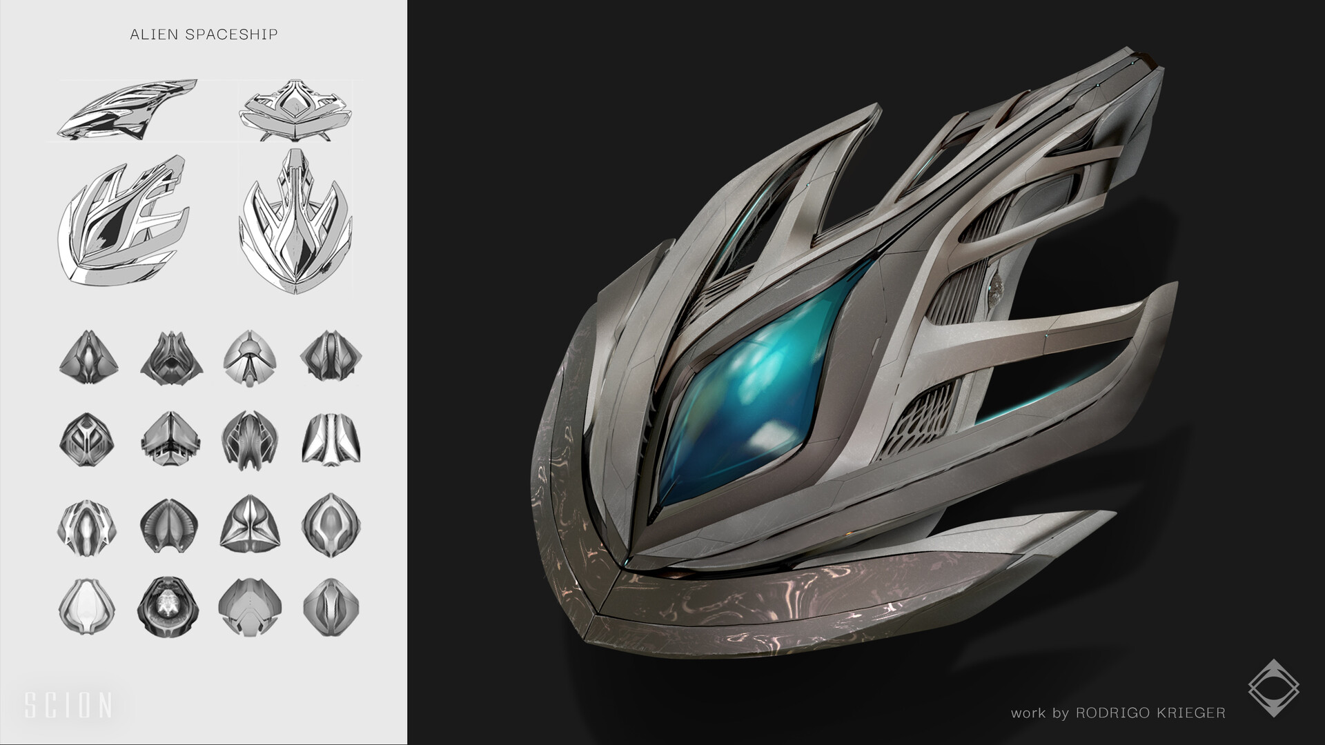 ArtStation - Alien Spaceship - new version