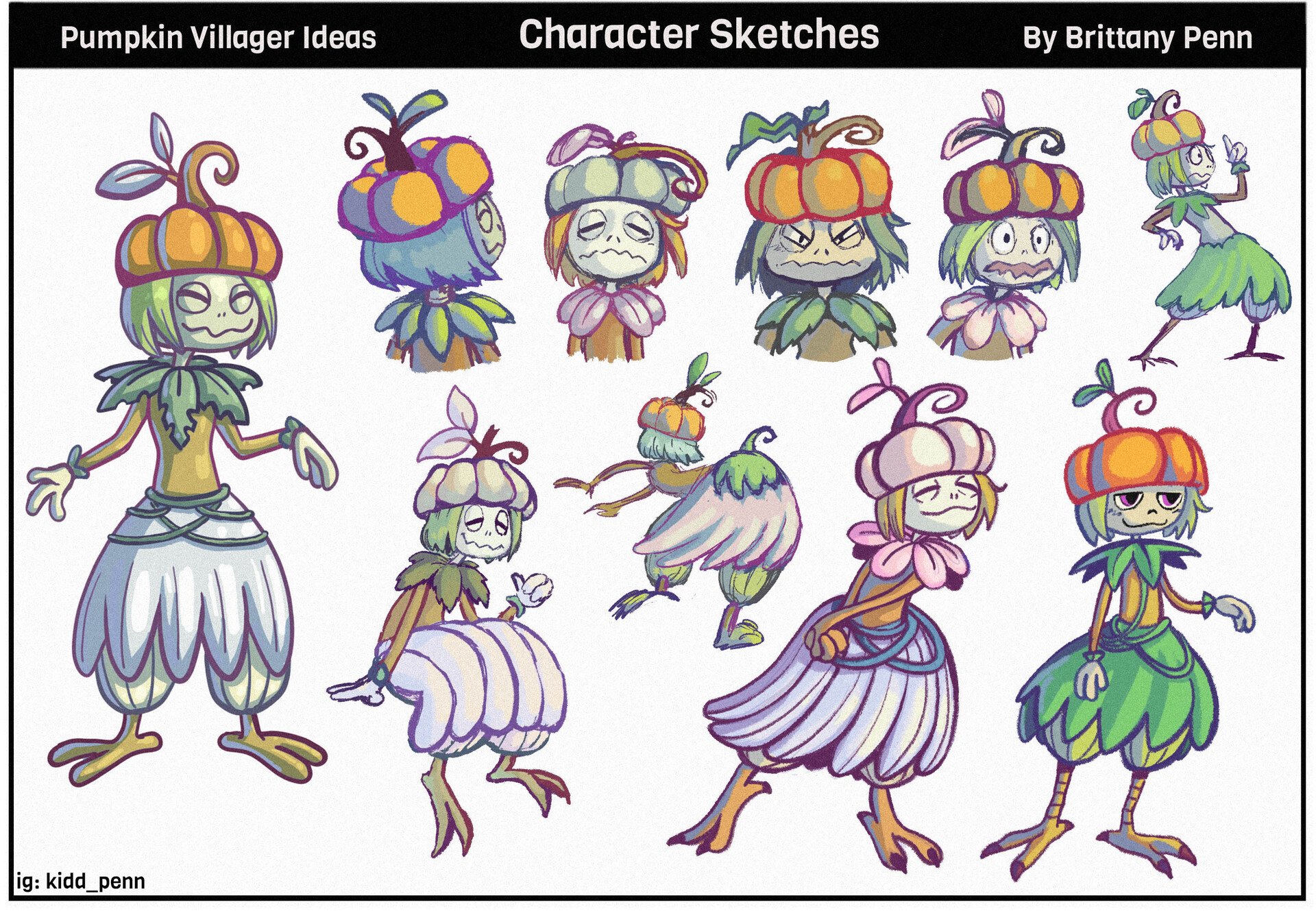 ArtStation - Pumpkin Character Design