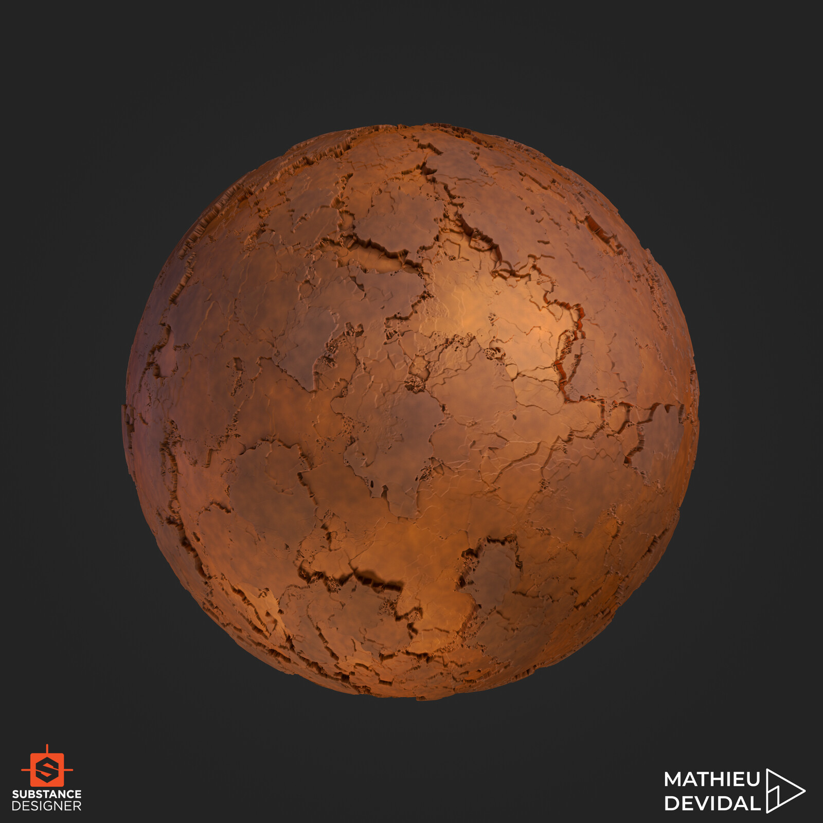 Mathieu Devidal - Stylized Rust Material - Substance Designer