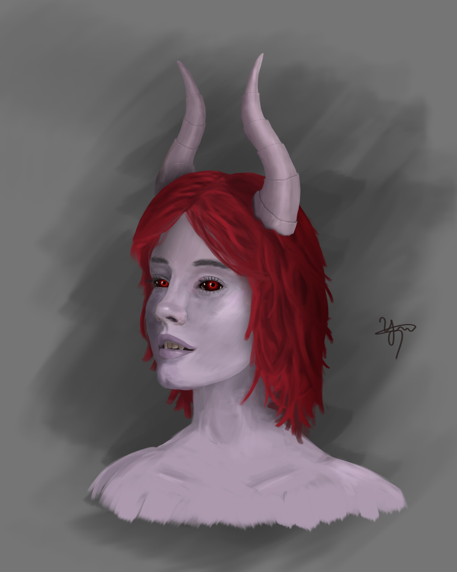 ArtStation - Tiefling Girl