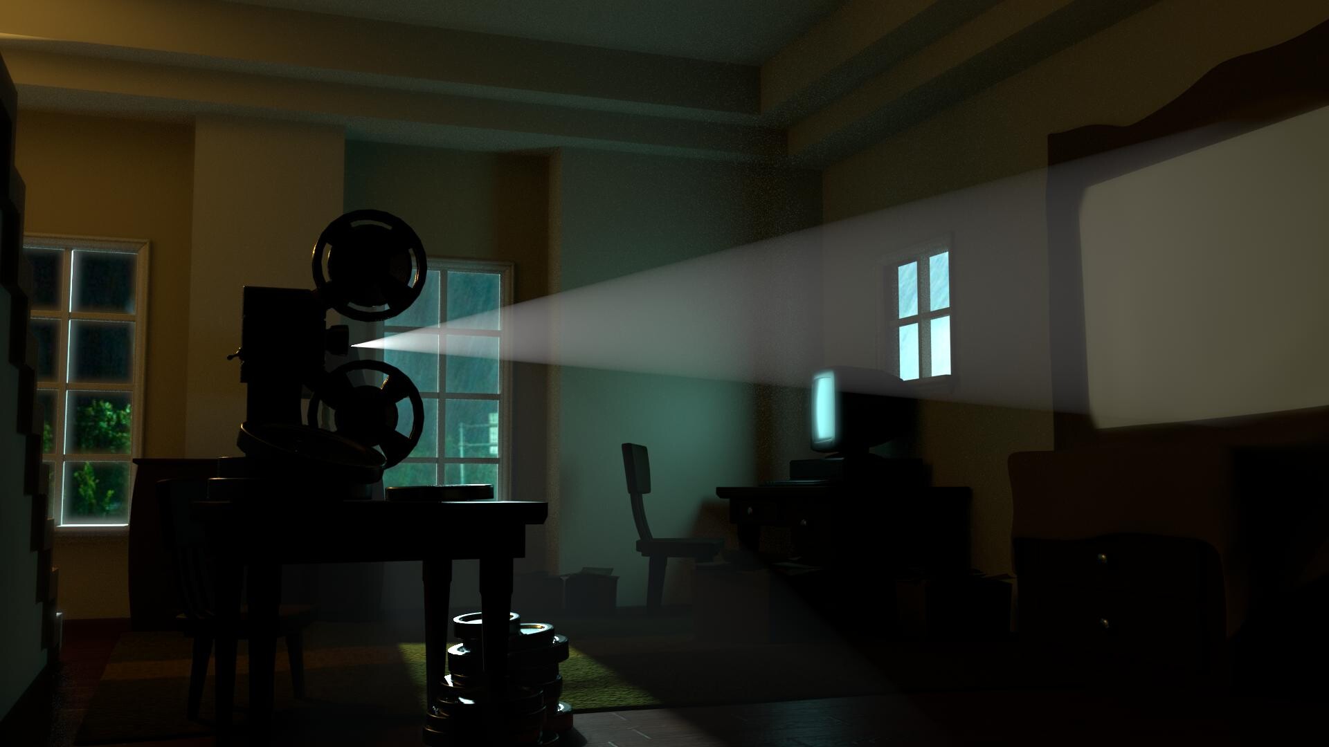 ArtStation - Interior room lighting