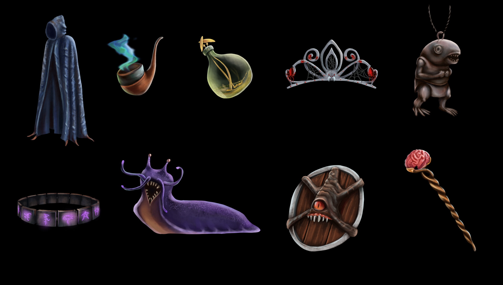 ArtStation - Some DnD items (commissioned)