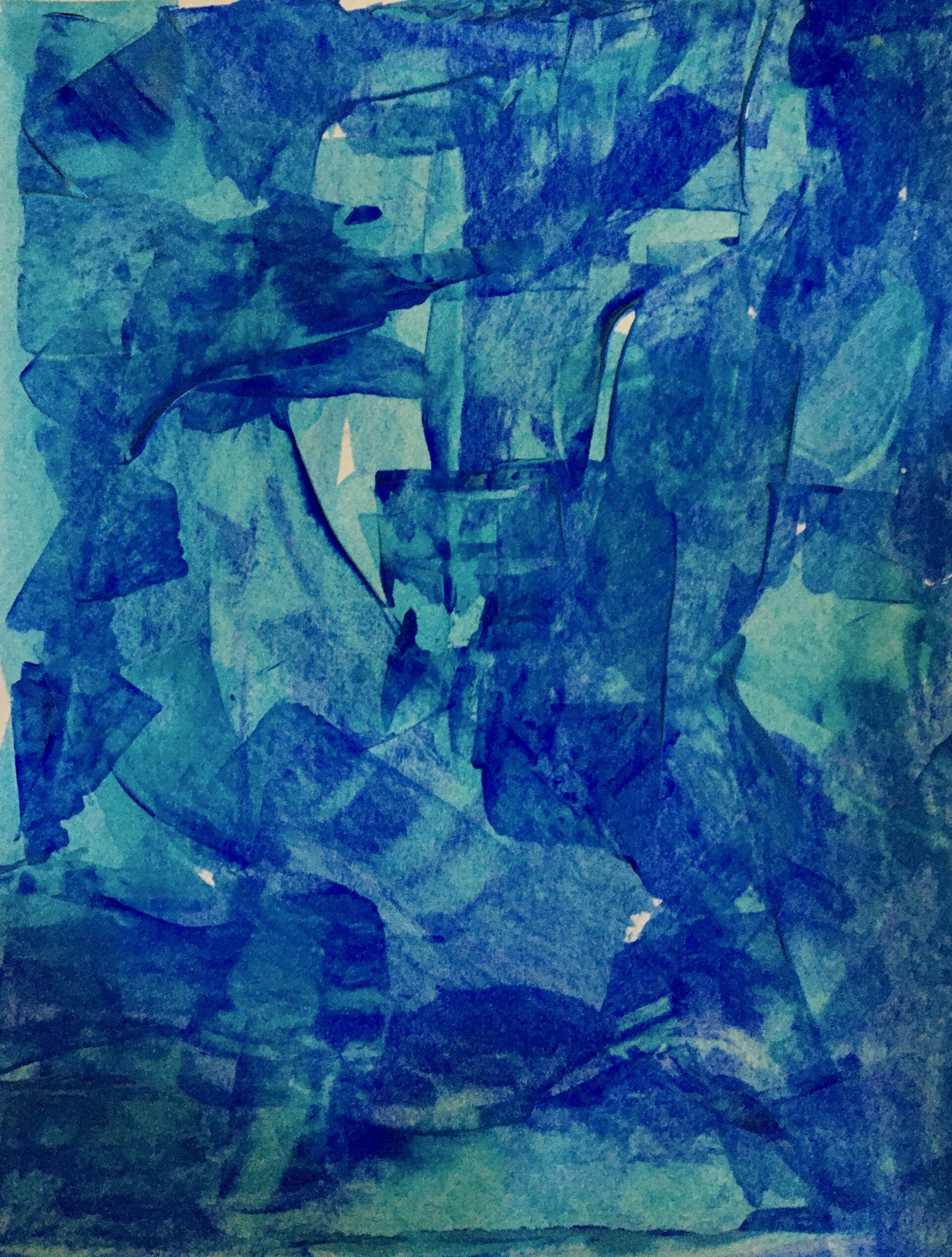 ArtStation - abstract blue & green