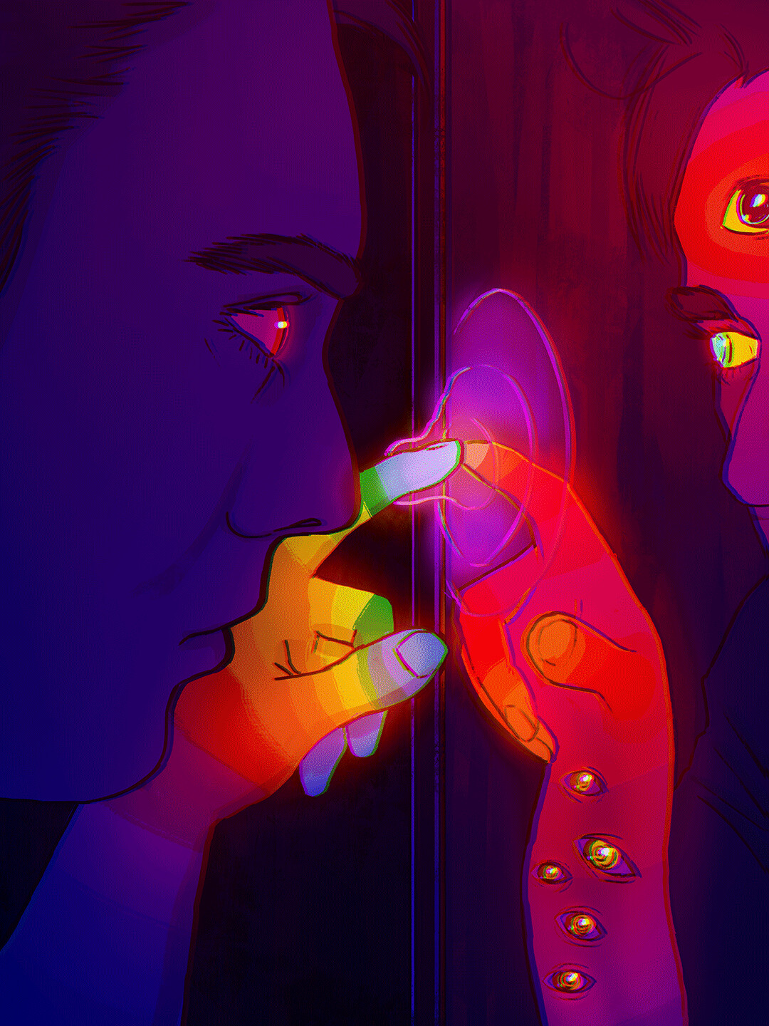 ArtStation - Psychedelic Self-Portrait 2 (GIF)