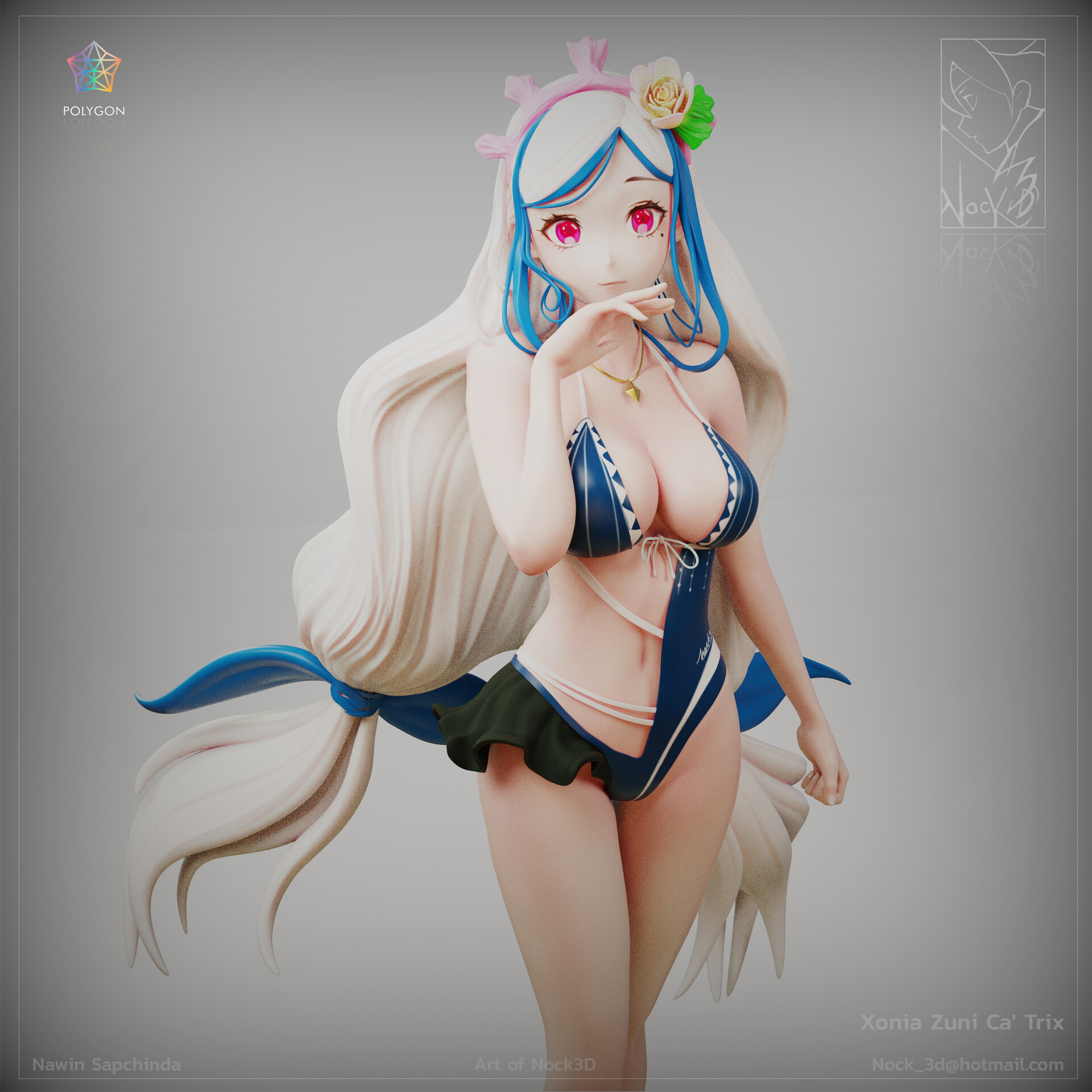 ArtStation - Zona Vtuber Fanart Summer fest!