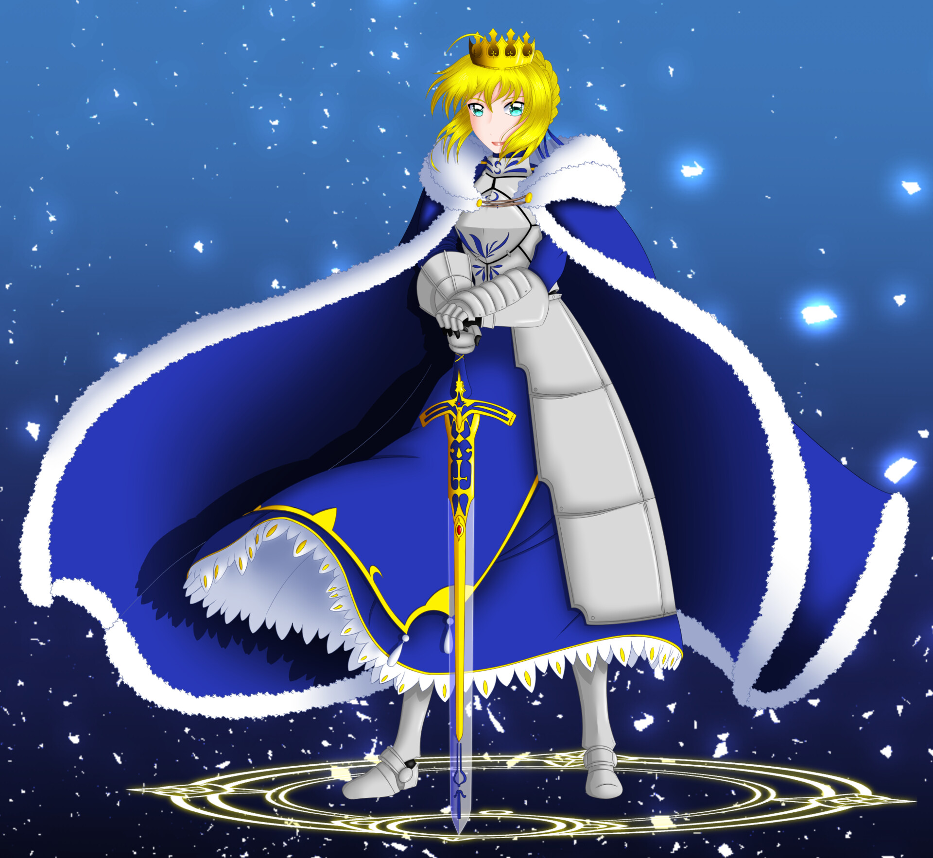 ArtStation - Saber / Arthuria with Cape