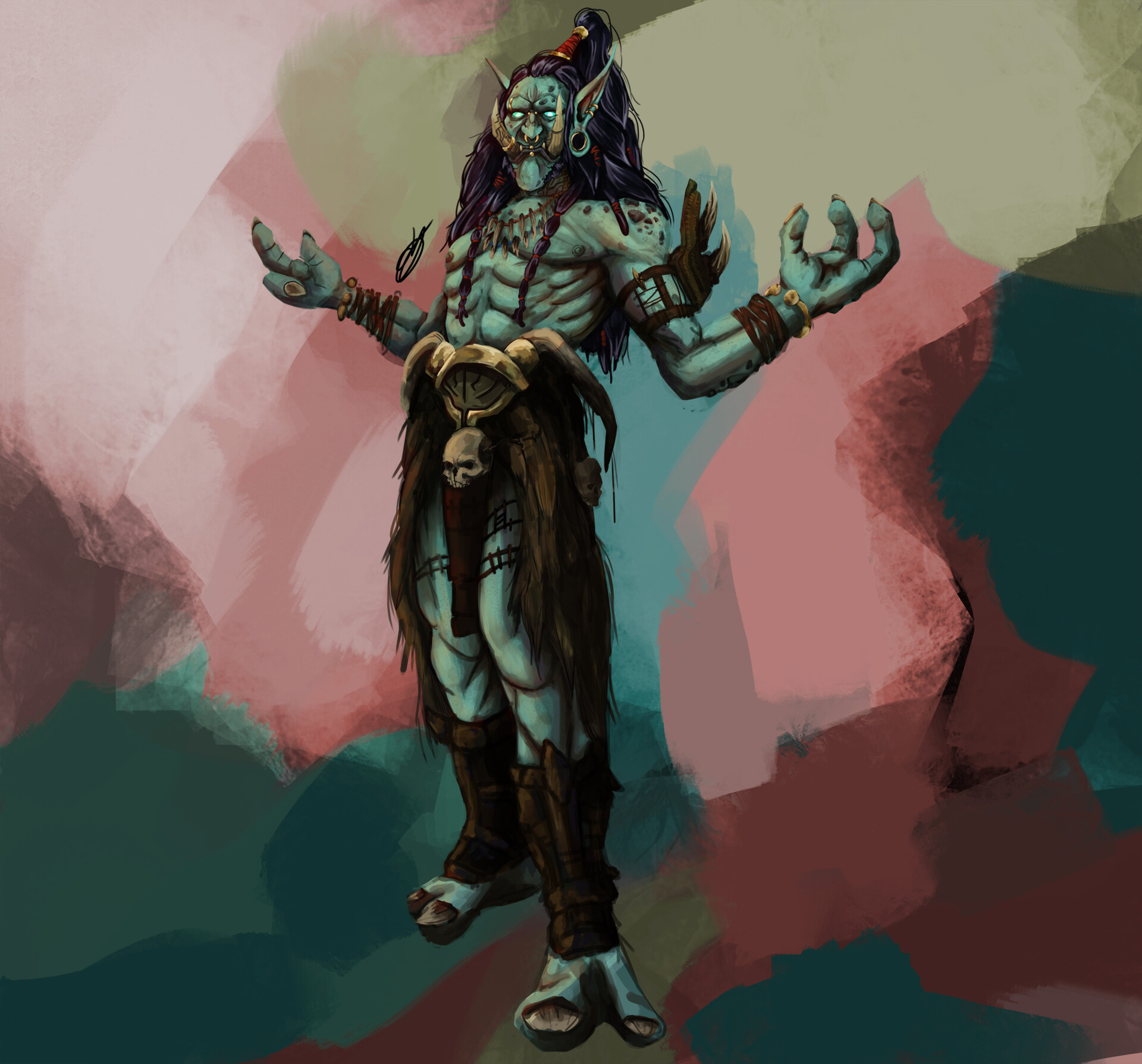 ArtStation - Zandalari Painting World of Warcraft fanart