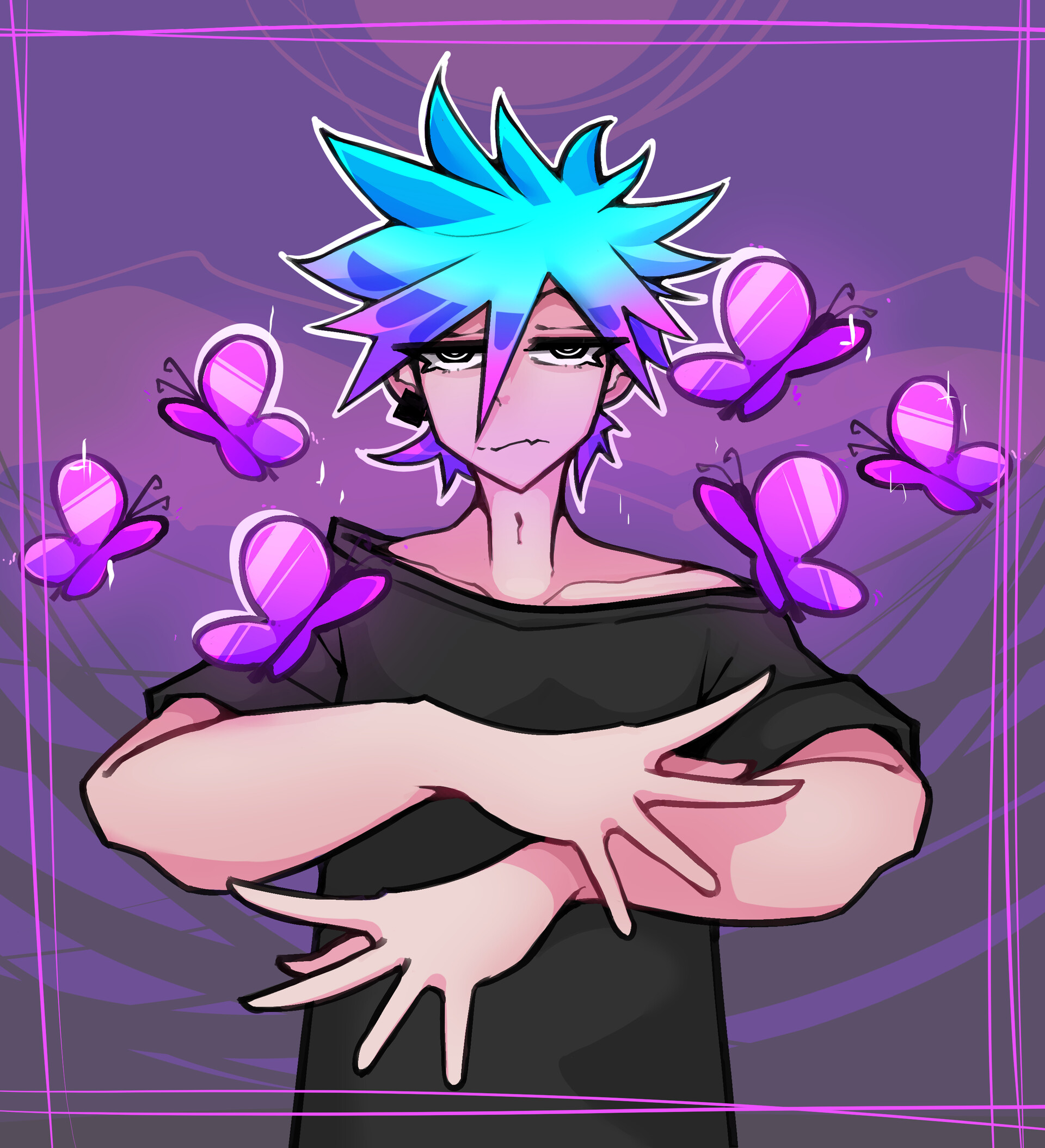 ArtStation - Cursed butterflies