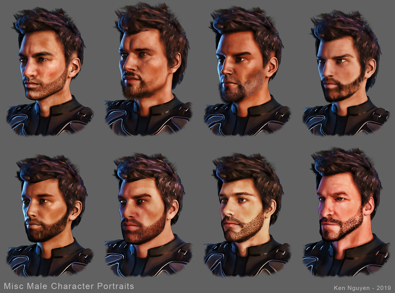 Ken Nguyen - Character Concepts - Heads