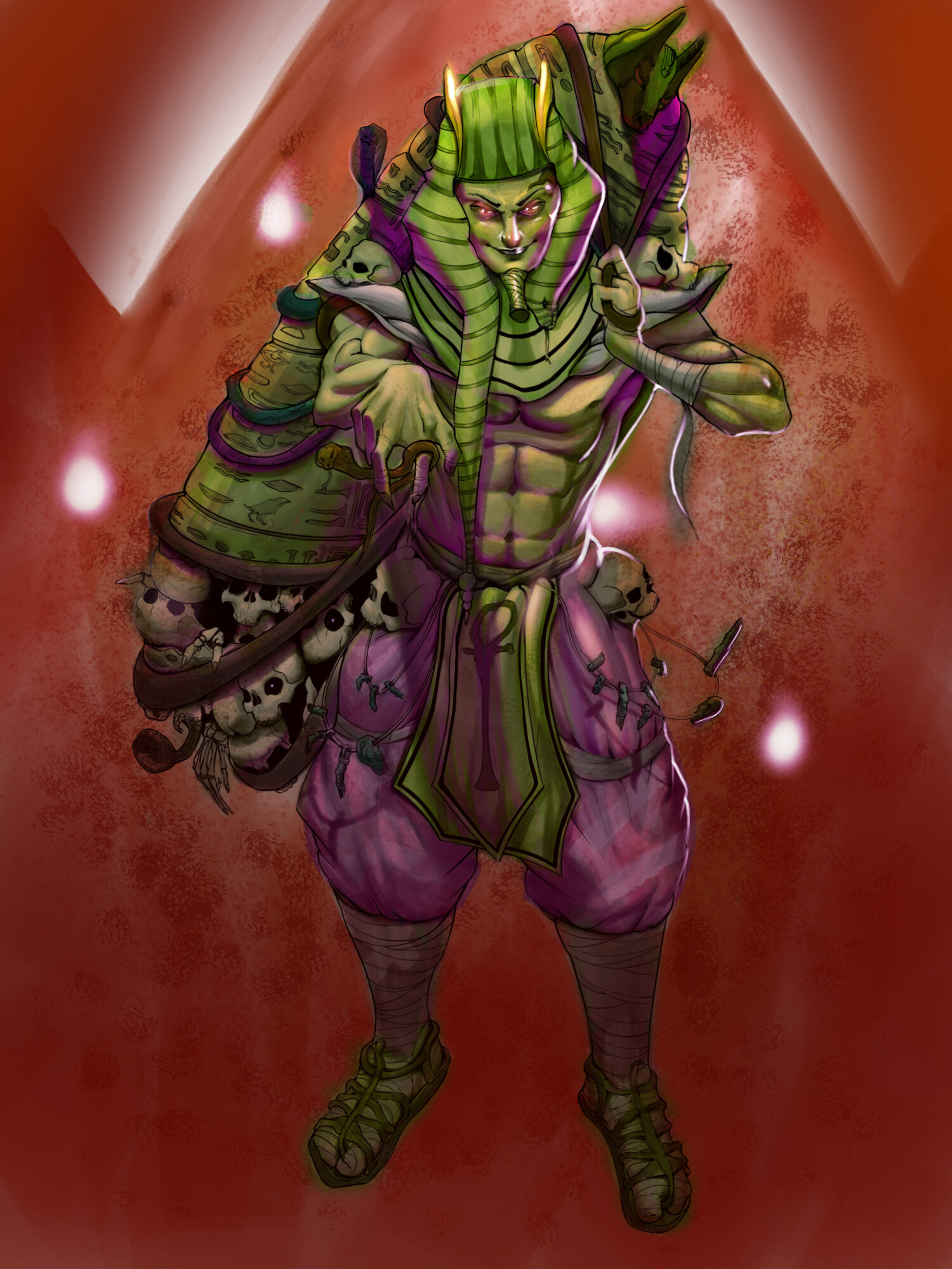 ArtStation - evil pharaoh colored