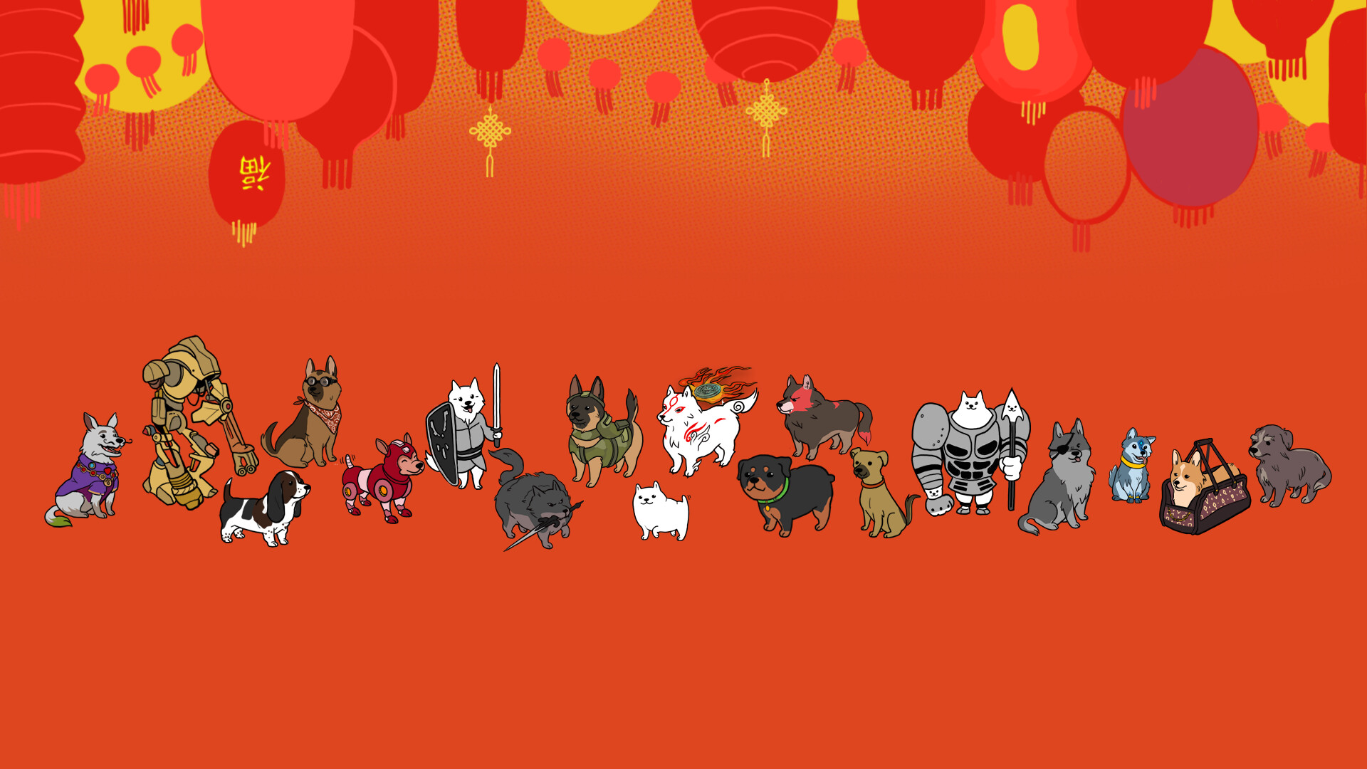 Cassie Murphy - Steam Year of the Dog / Video Game Dogs (Art Direction ...