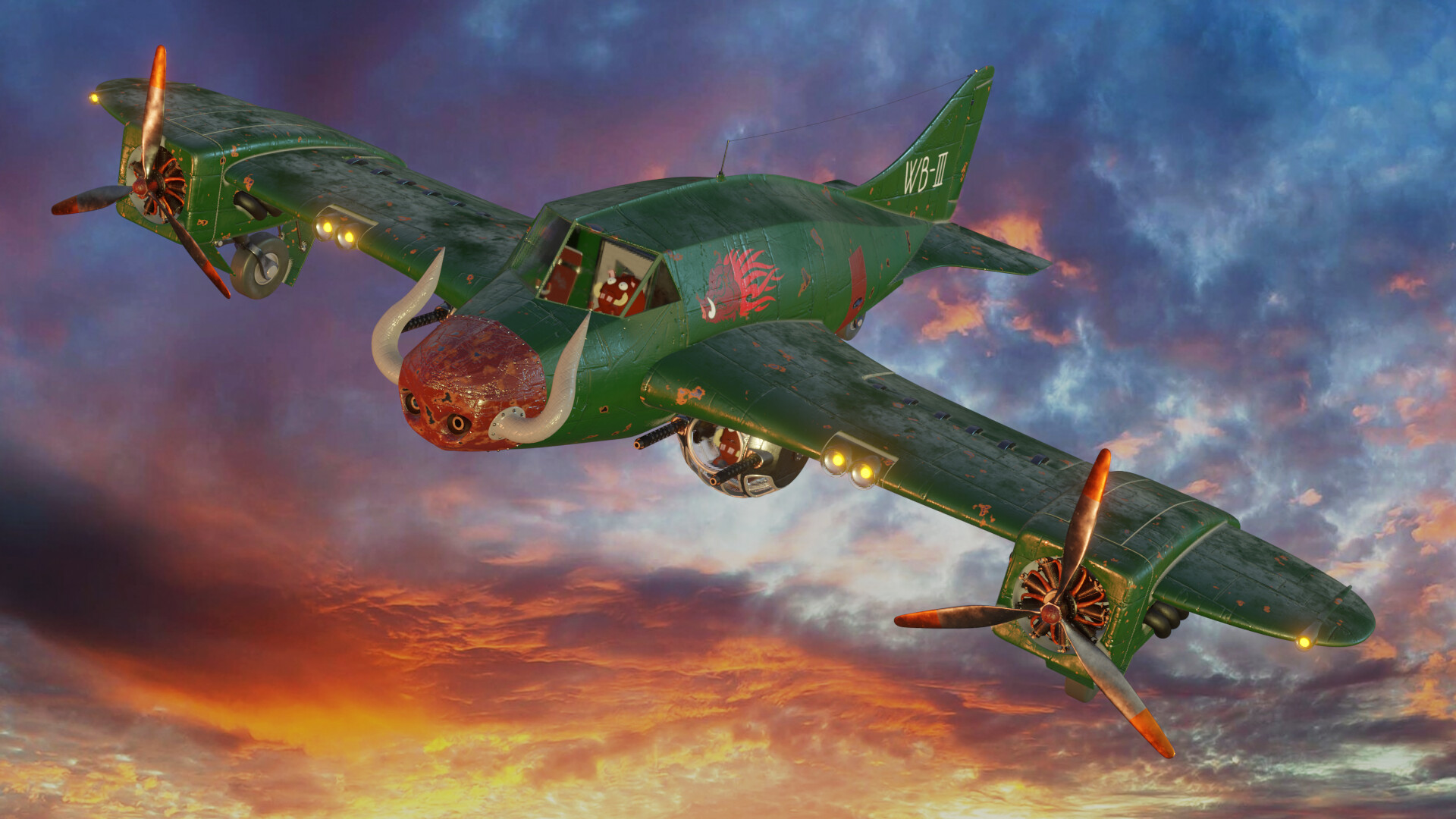 ArtStation - Airplane Wild Boar III (WB-III)
