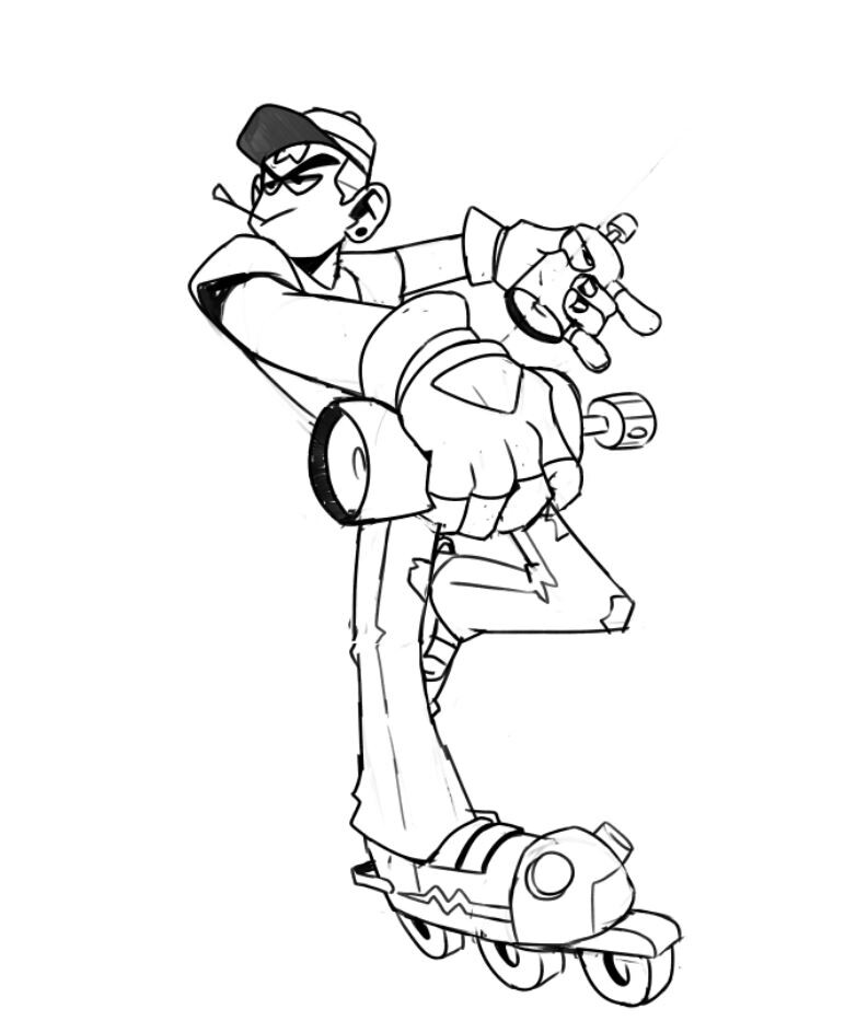 jet set radio coloring pages
