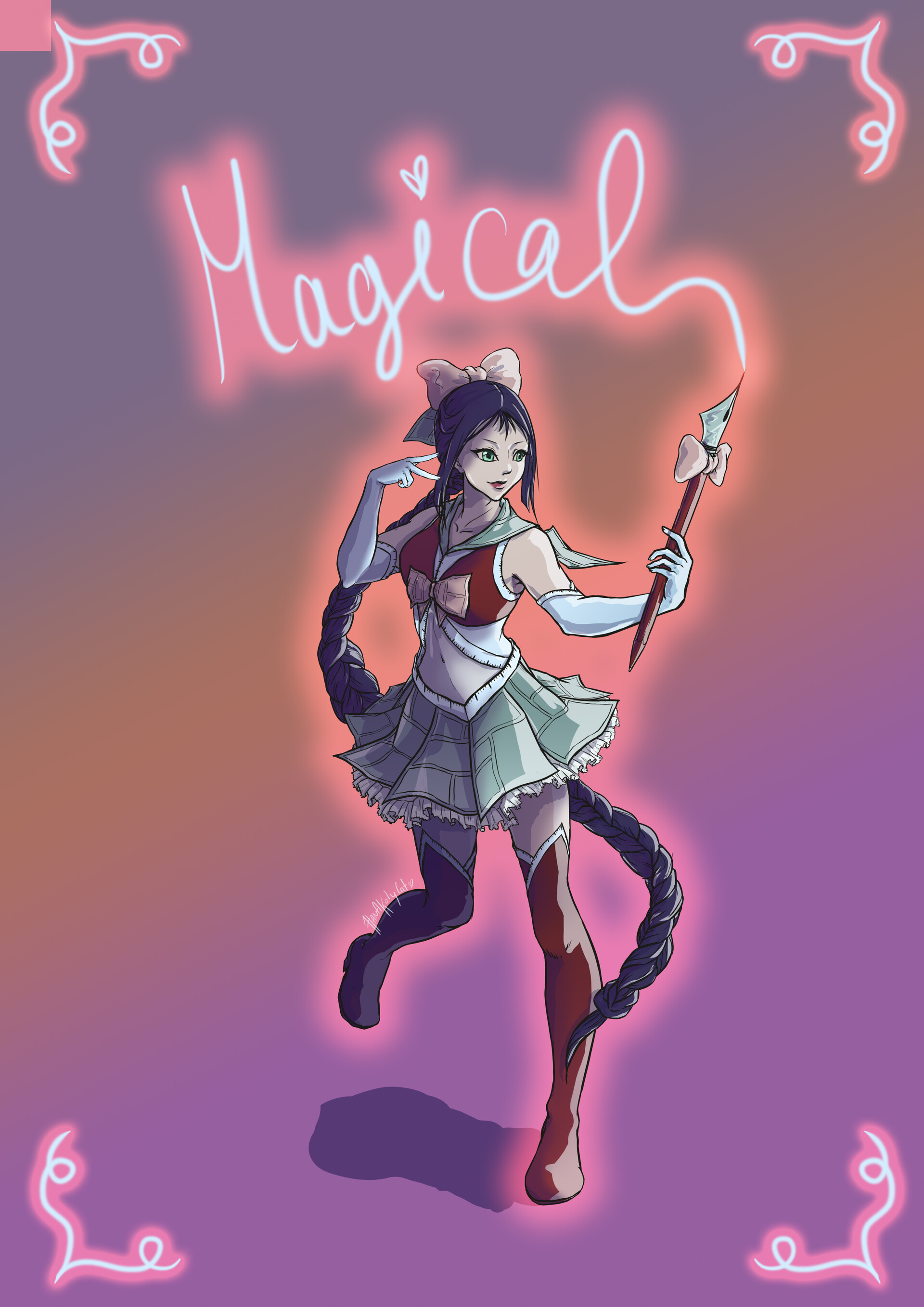 ArtStation - Comics drawer Magical Girl