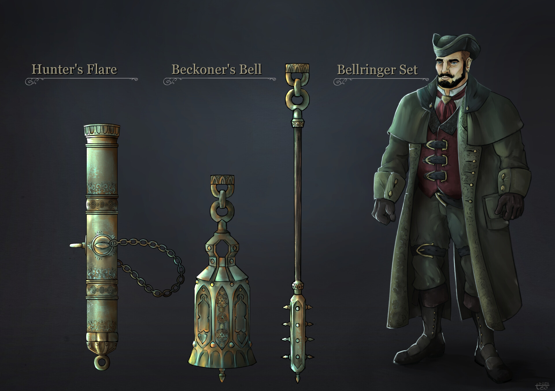 Matteo Parati - Bloodborne II Contest - Bellringer Set