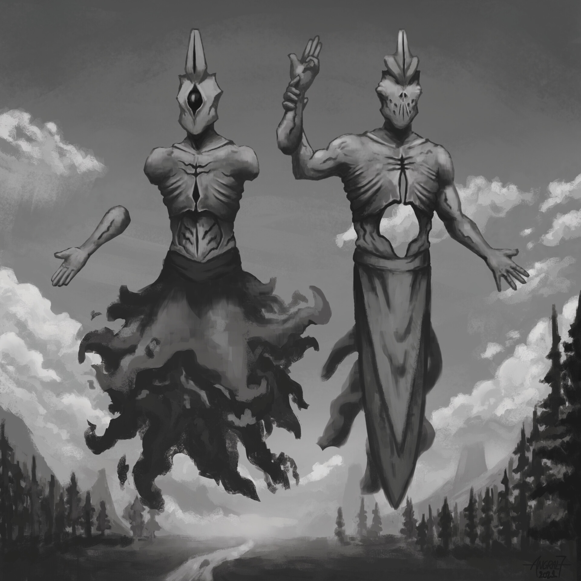 ArtStation - "Divine Entities" , Angral Seven