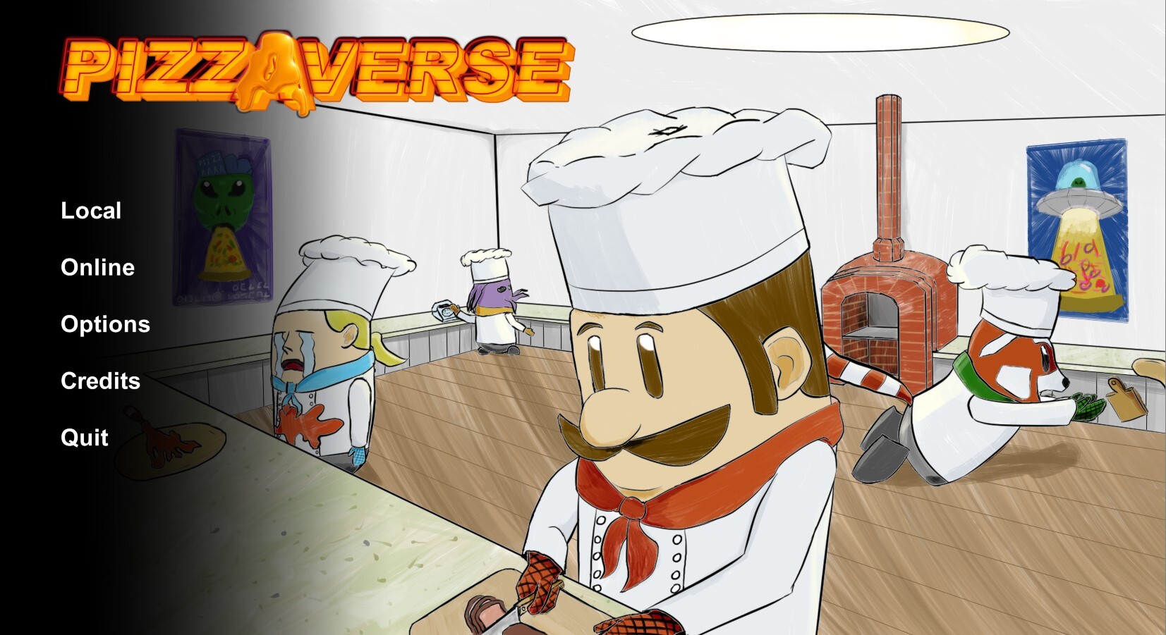 Rowan Fitton - Pizzaverse Title Screen