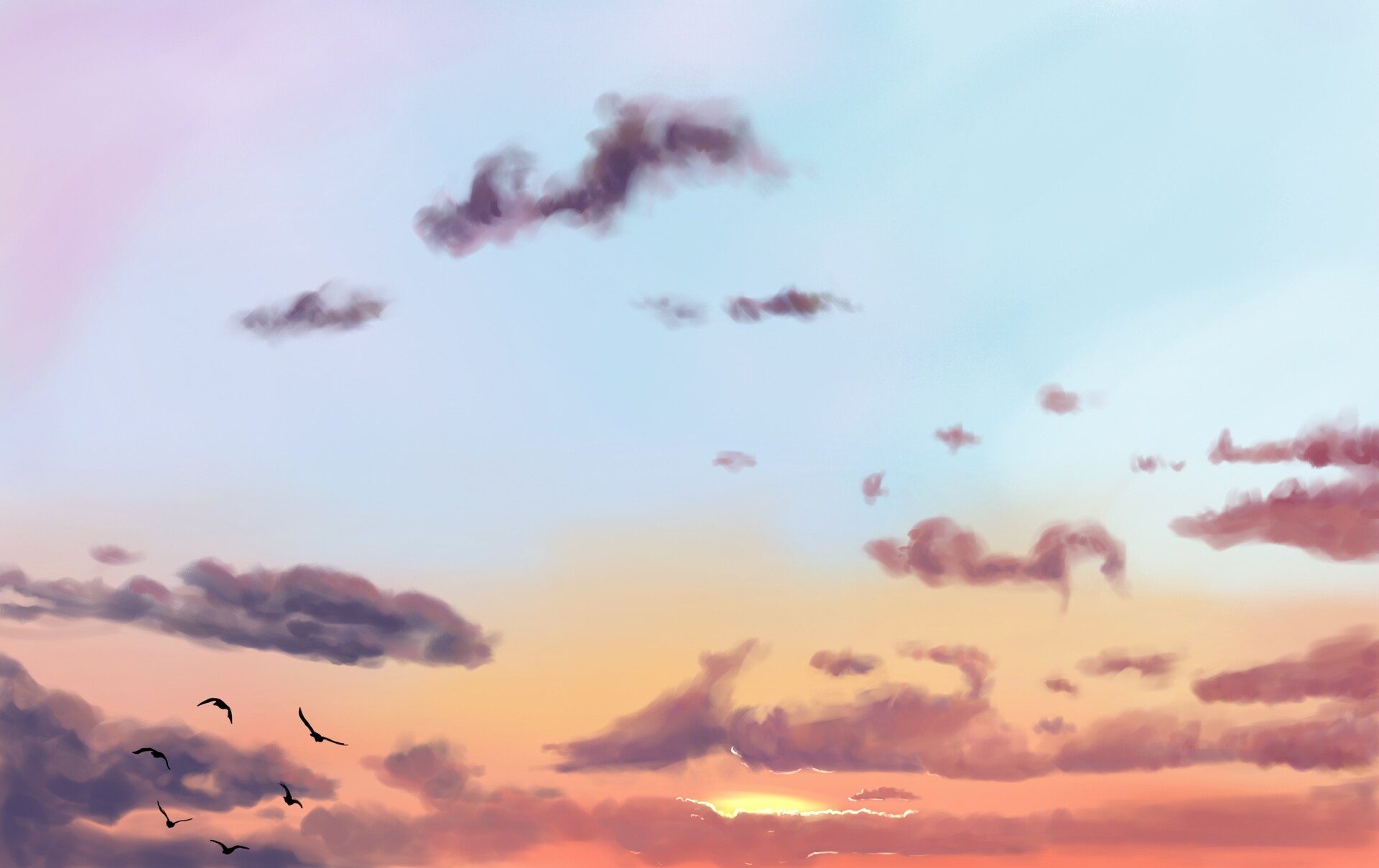 ArtStation - Sunset practices