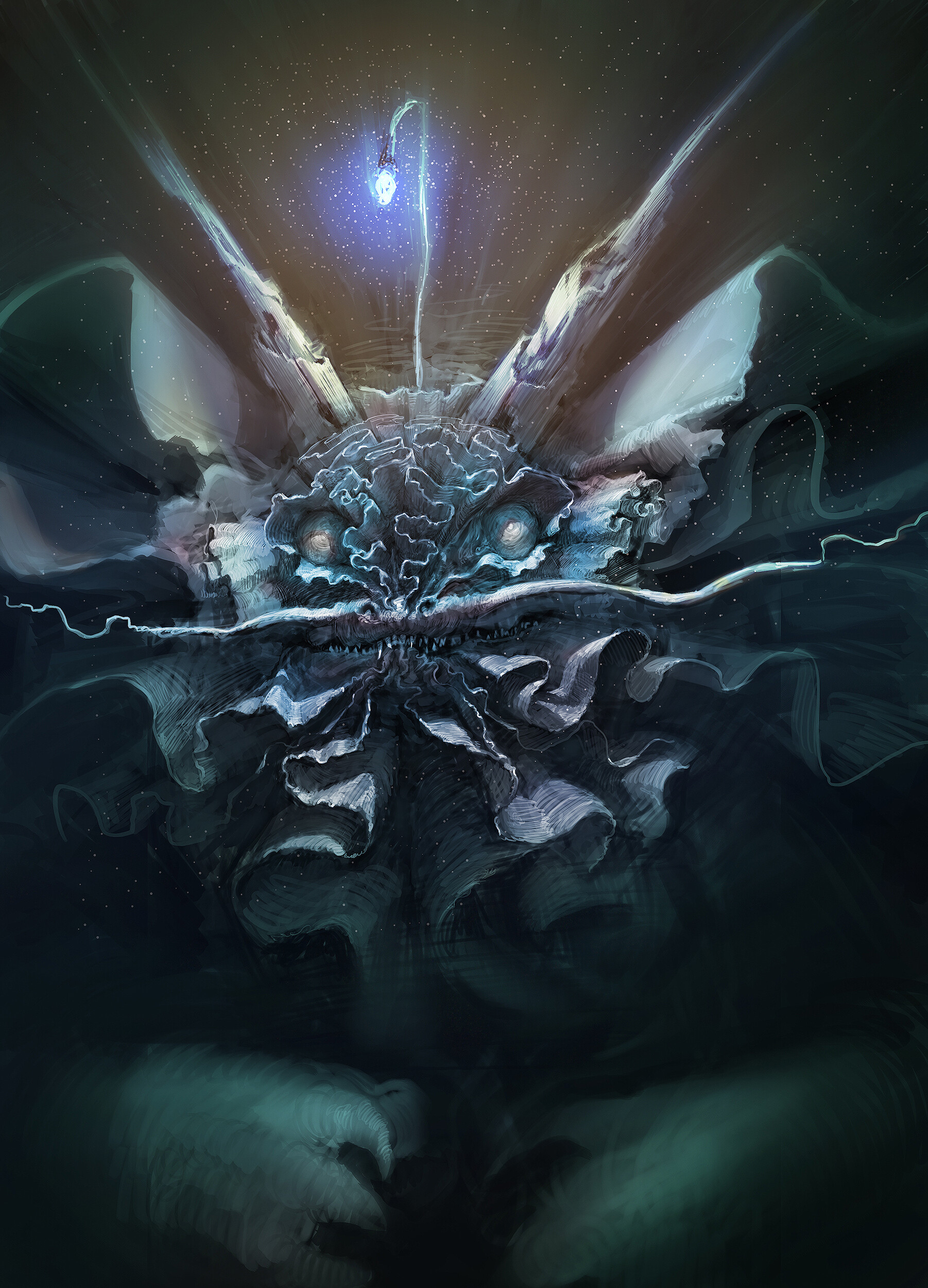 ArtStation - Deep blue monster