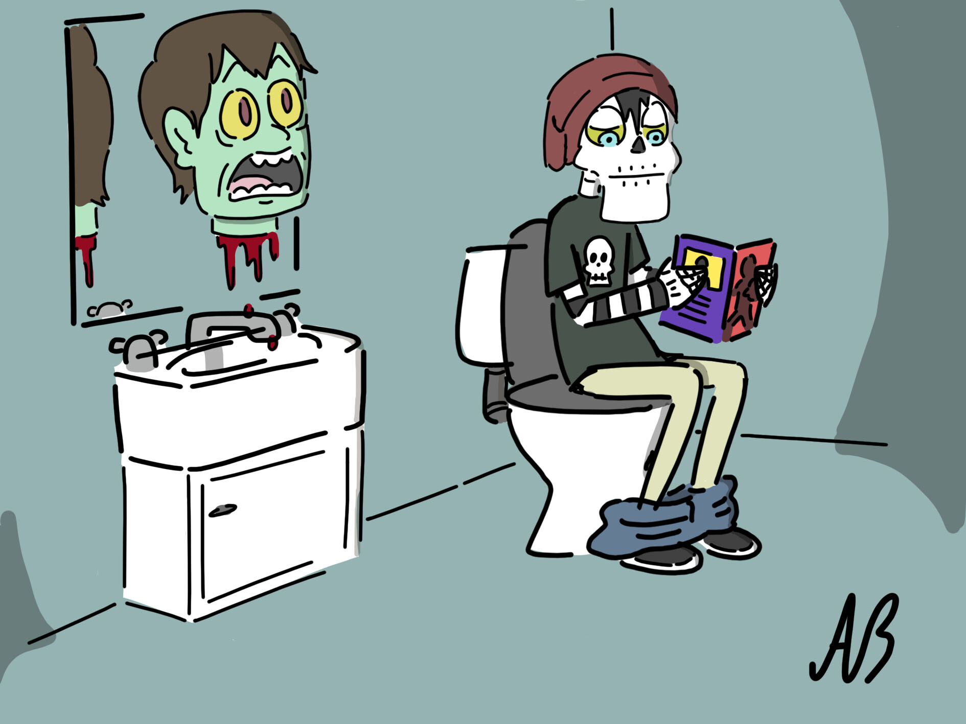 ArtStation - bathroom break