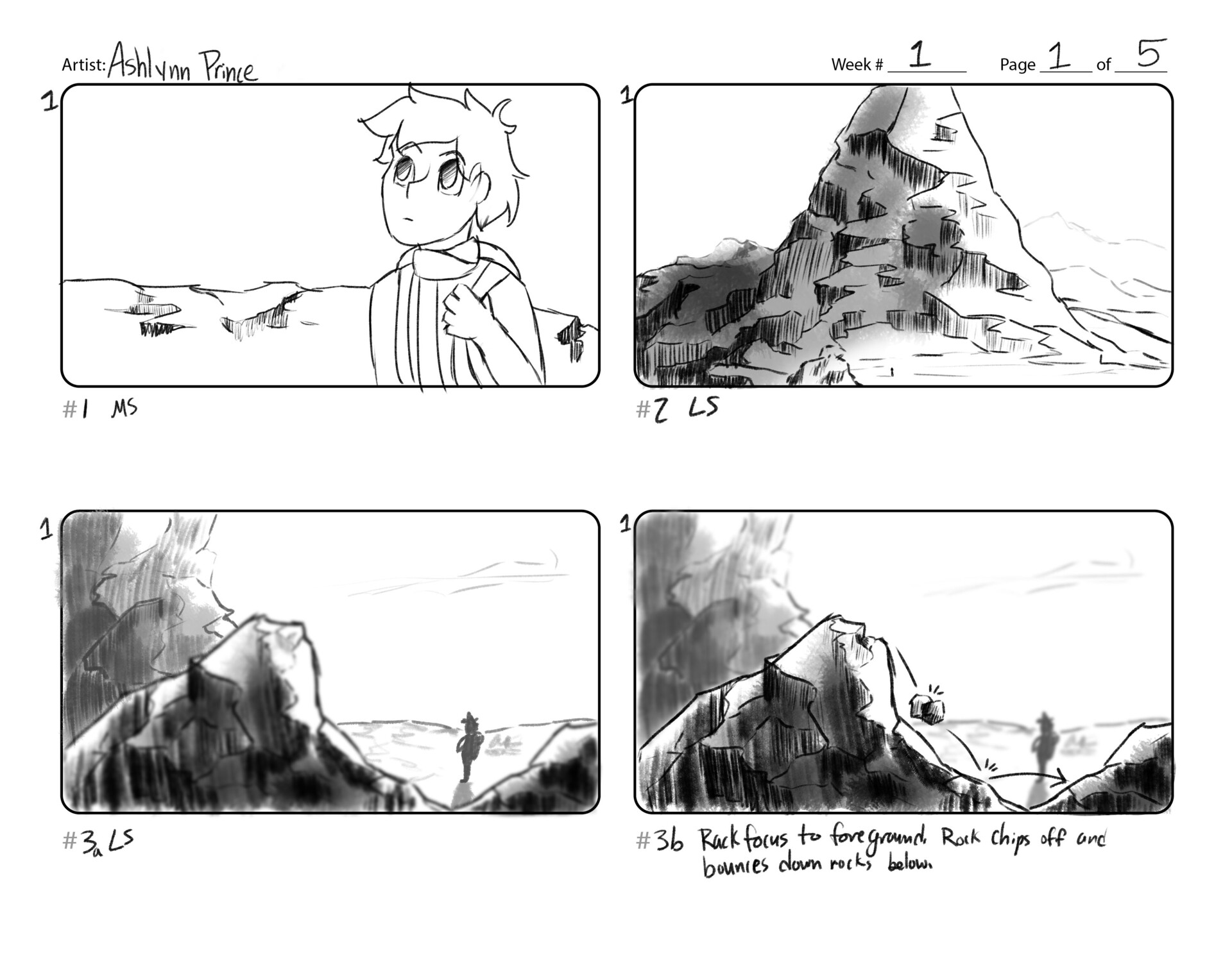Ashlynn Prince - The Gift: Storyboards