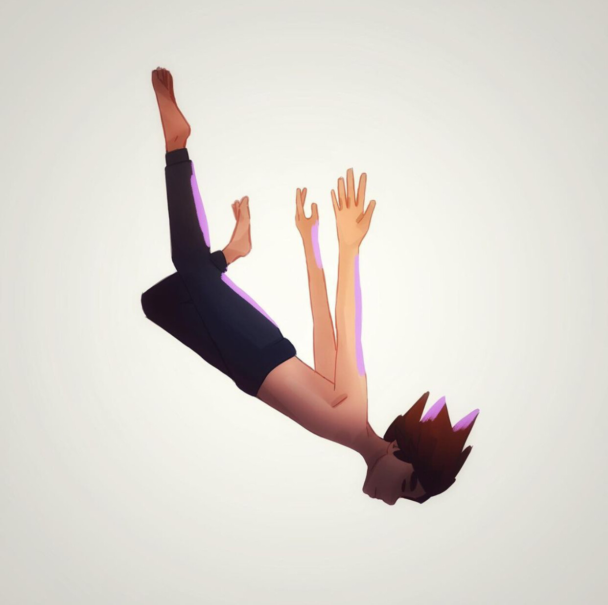 ArtStation - Boy falling
