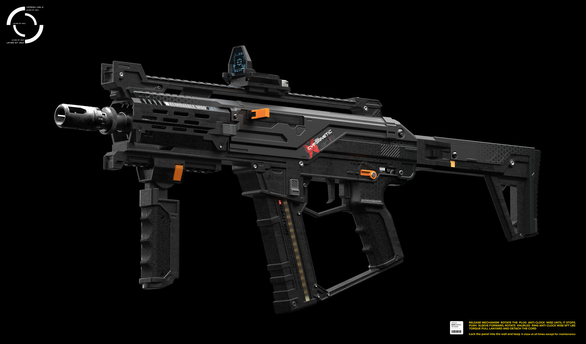 ArtStation - submachine gun