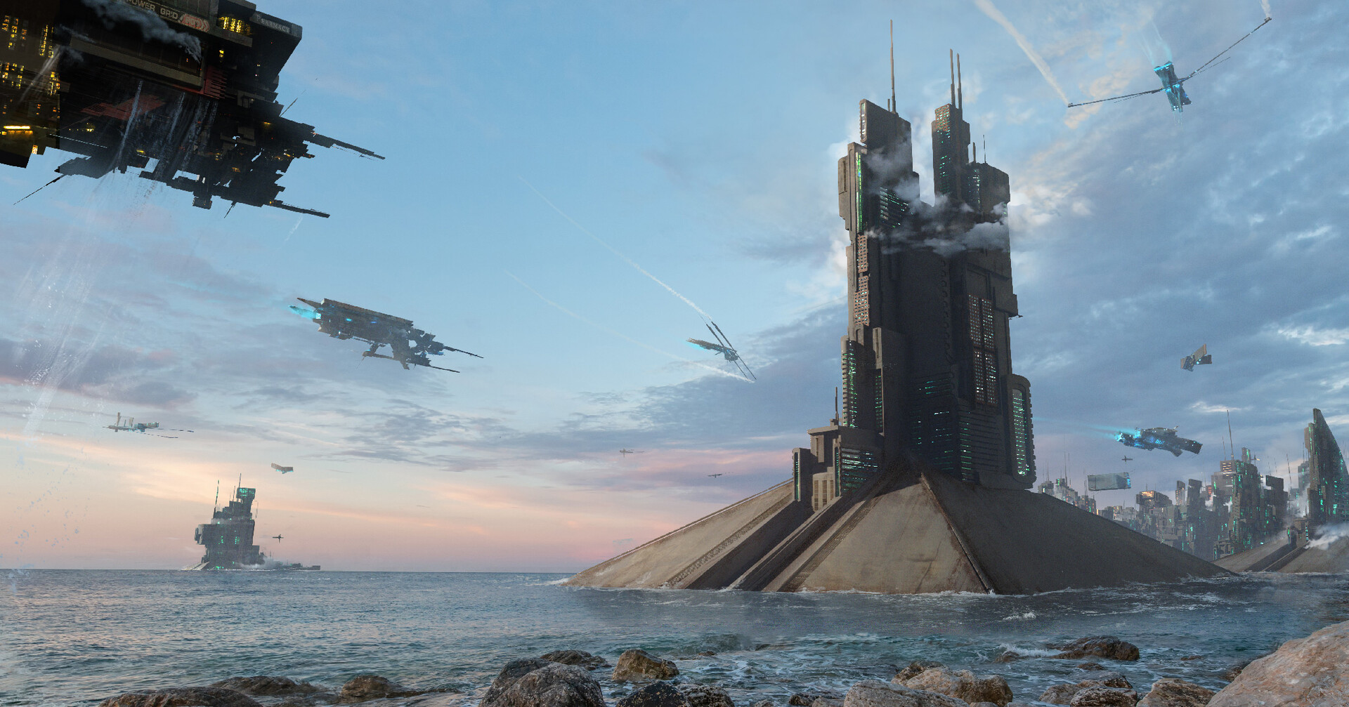 ArtStation - Shore City