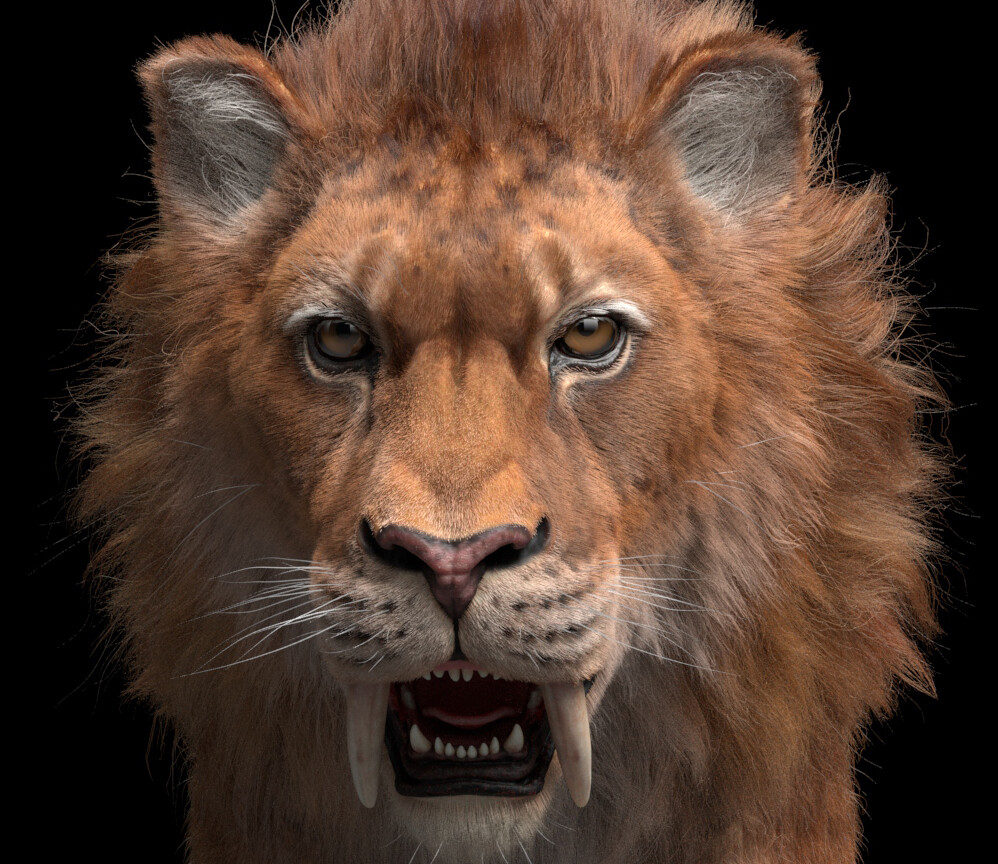 ArtStation - Saber-toothed tiger