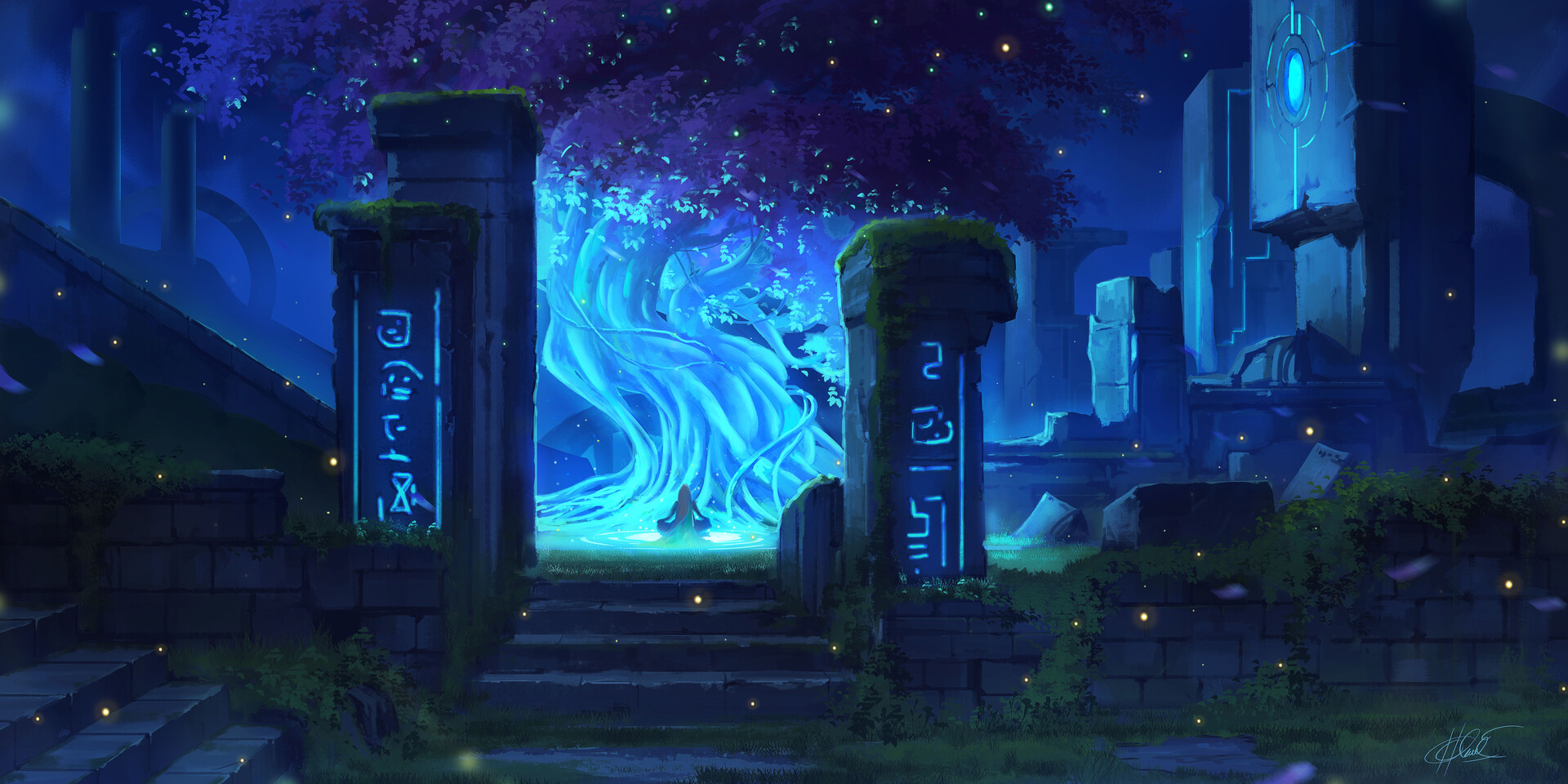 ArtStation - Summon( night)