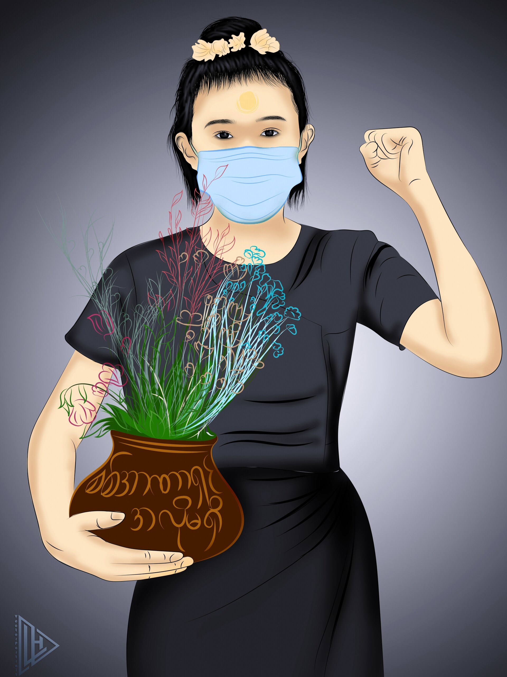 ArtStation - Spring revolution myanmar