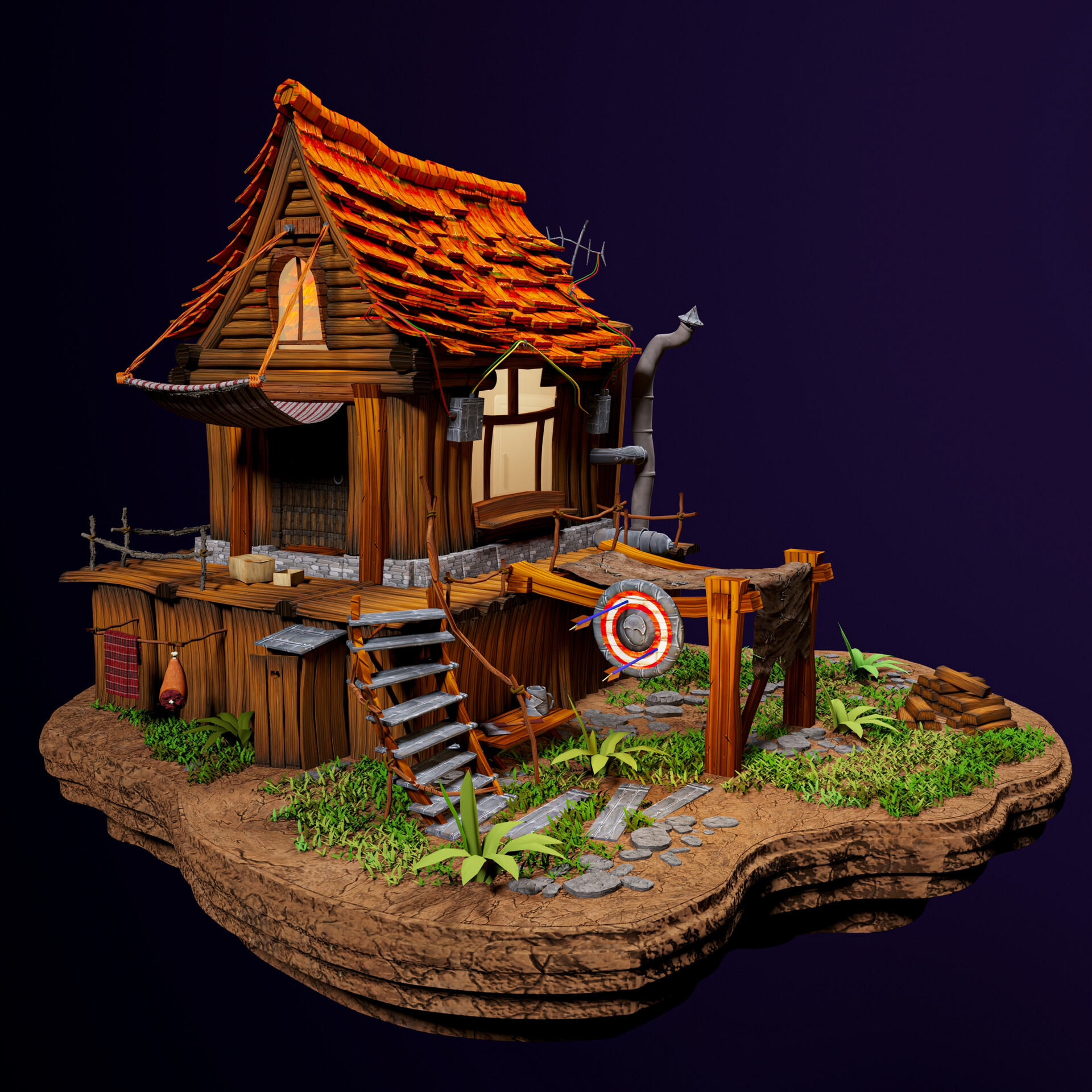 ArtStation - Stylized house