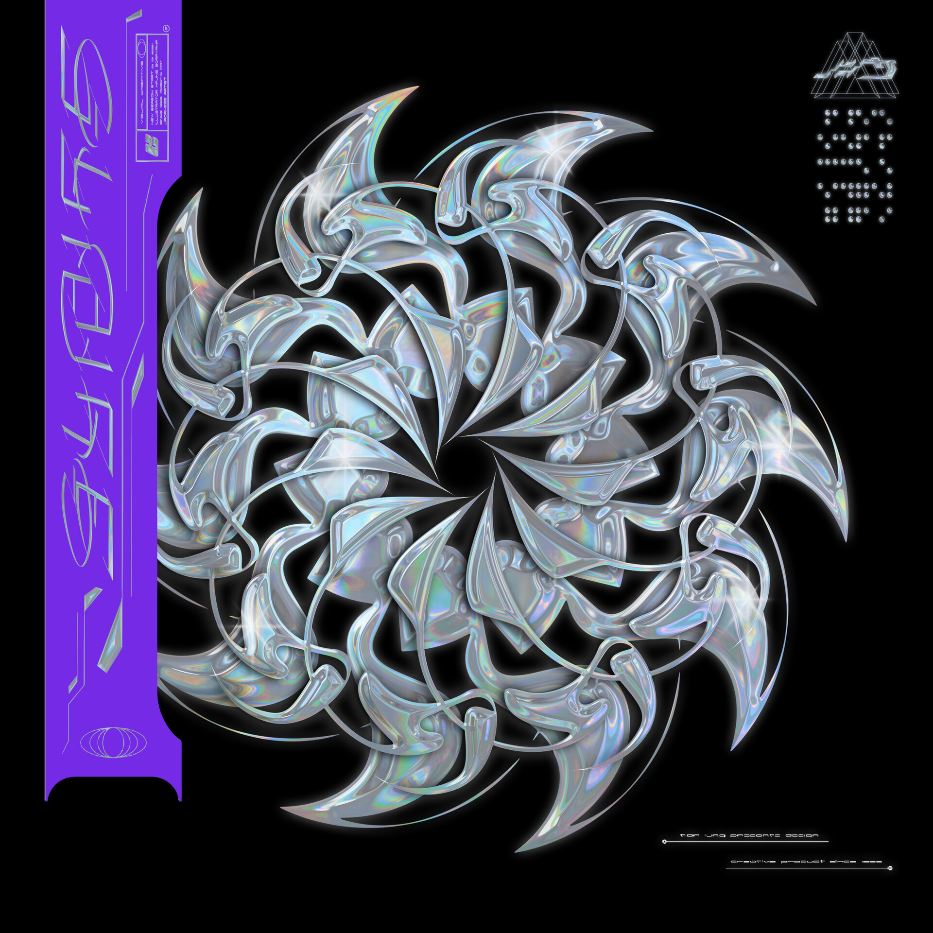 ArtStation - "Glare" Chrometype Concept Cover Art Design