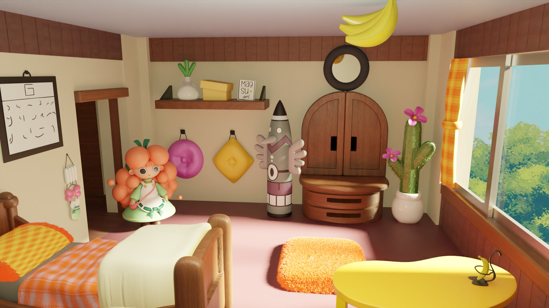 ArtStation - Penelope's roomfrom Touch Detective