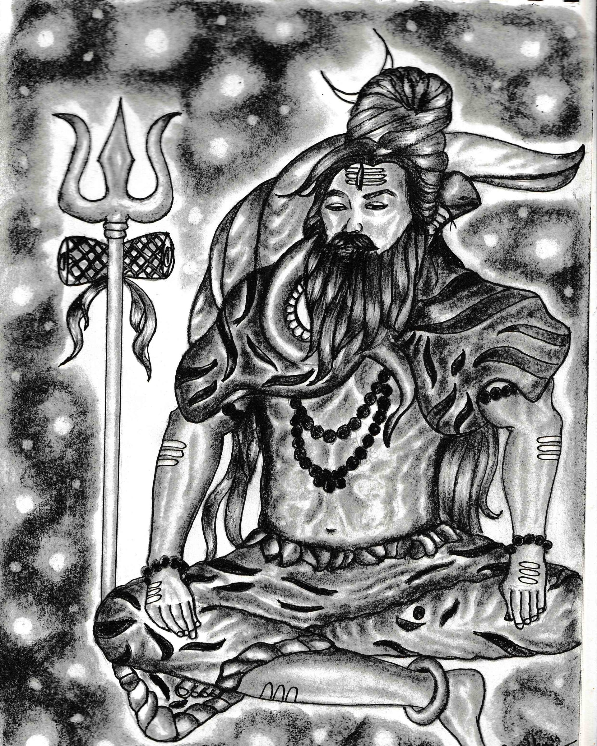 ArtStation - Cosmic power Lord shiva