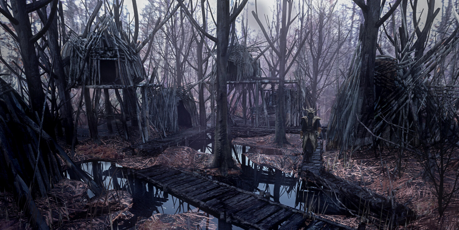 ArtStation - Swamp Village 2