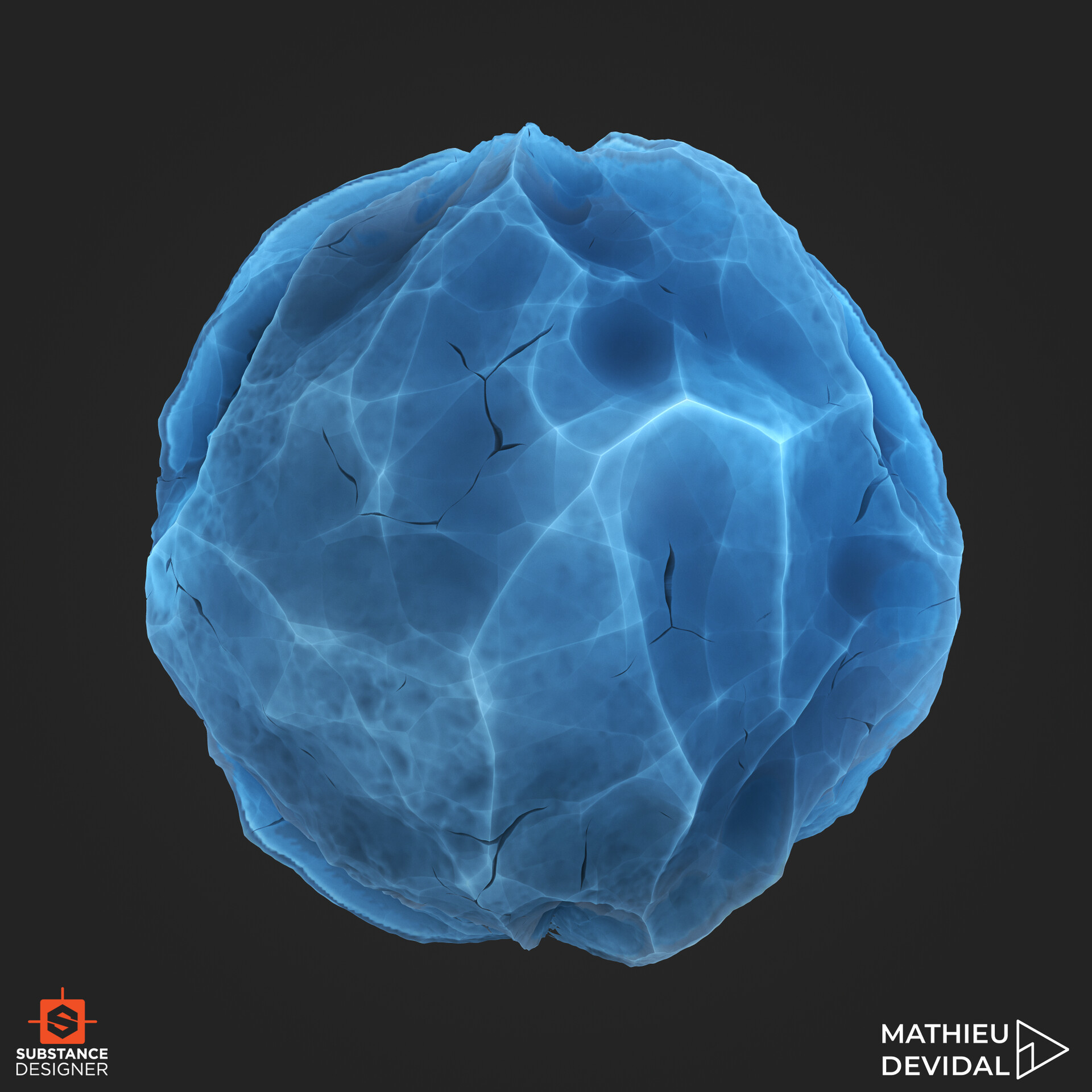 ArtStation - Stylized Ice Material - Substance Designer