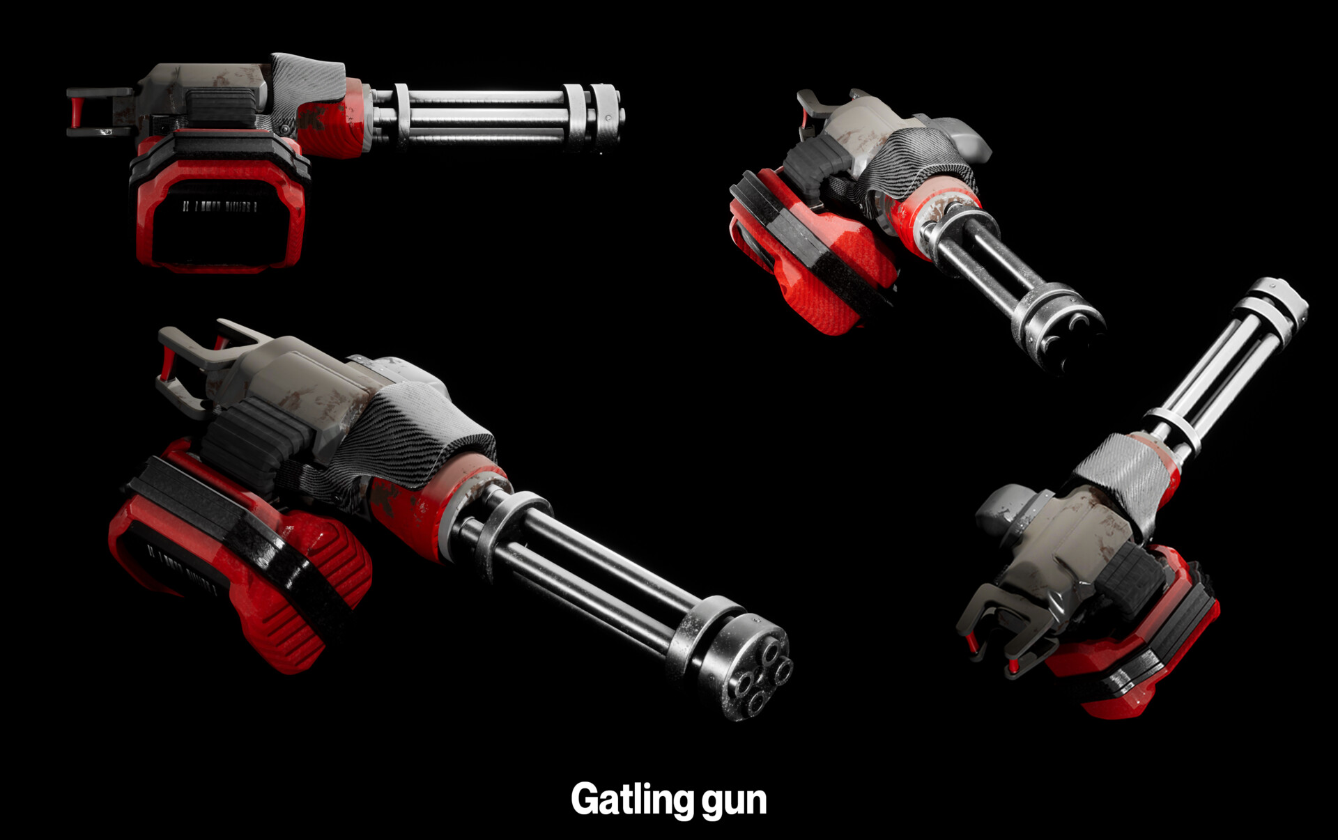 ArtStation - Gatling gun