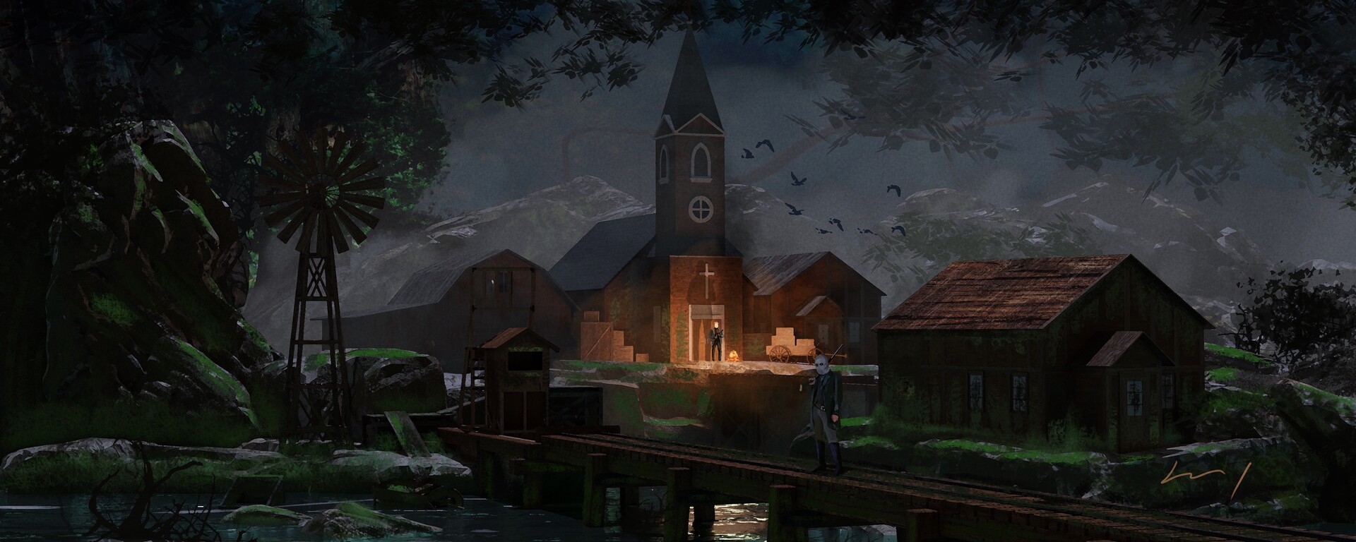 ArtStation - New Texas series - Raiders’ camp (remastered)