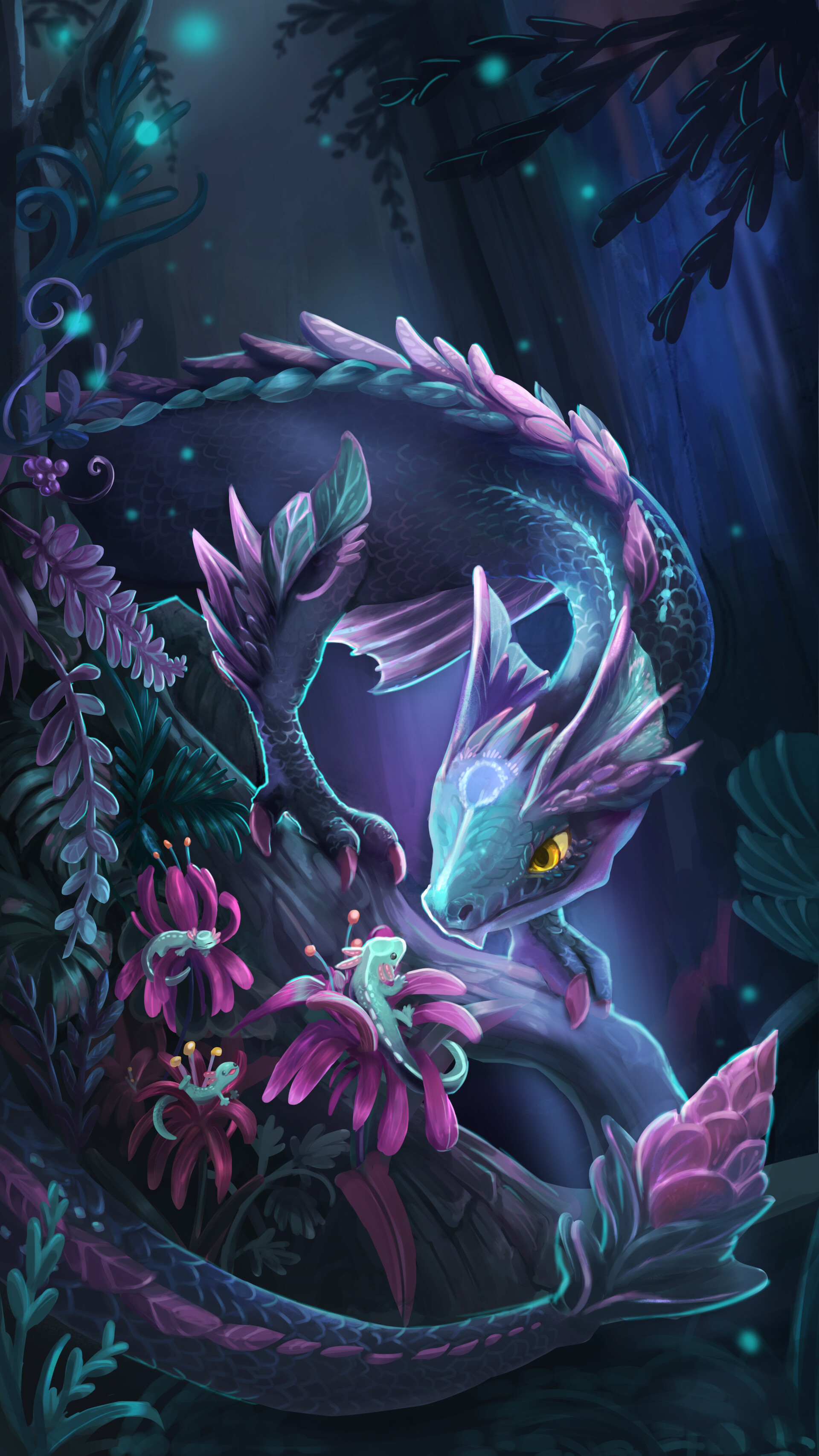 ArtStation - Glowy Dragon