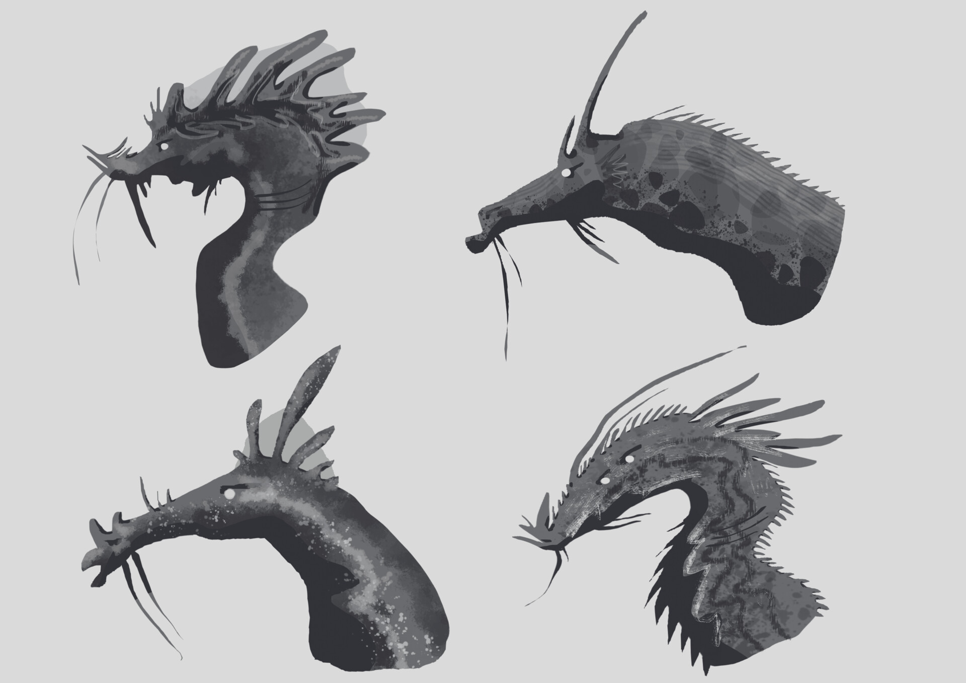 ArtStation - Creature design - random head concepts