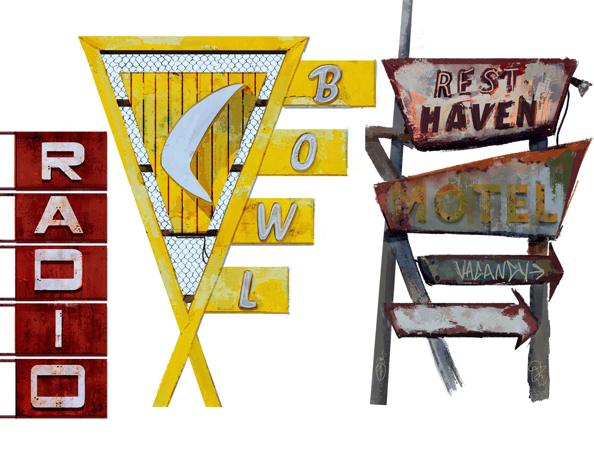 ArtStation - Signage Study