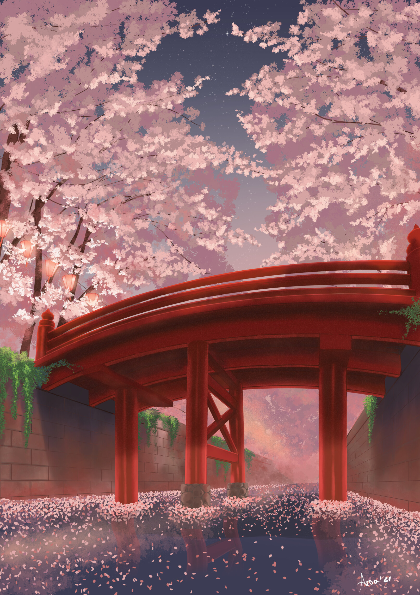 ArtStation - Red bridge