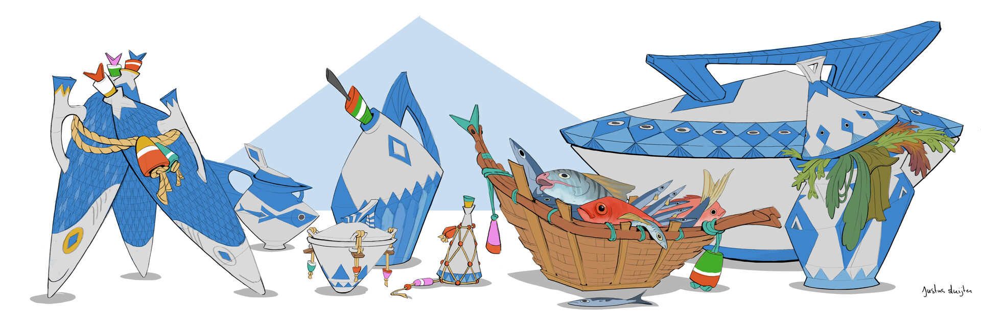 ArtStation - Fish Pottery