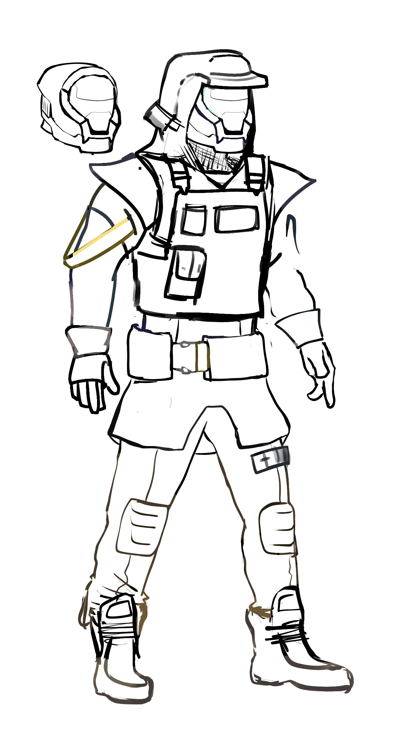 destiny characters hunter coloring pages