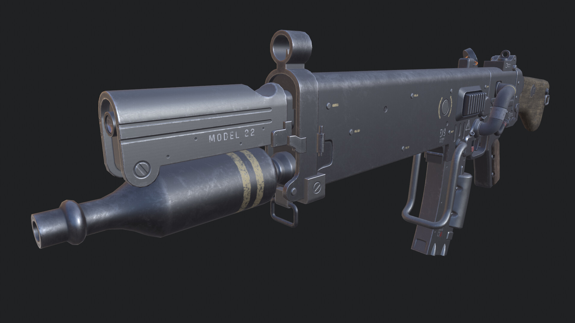 lu kah sheng - Dieselpunk Rifle