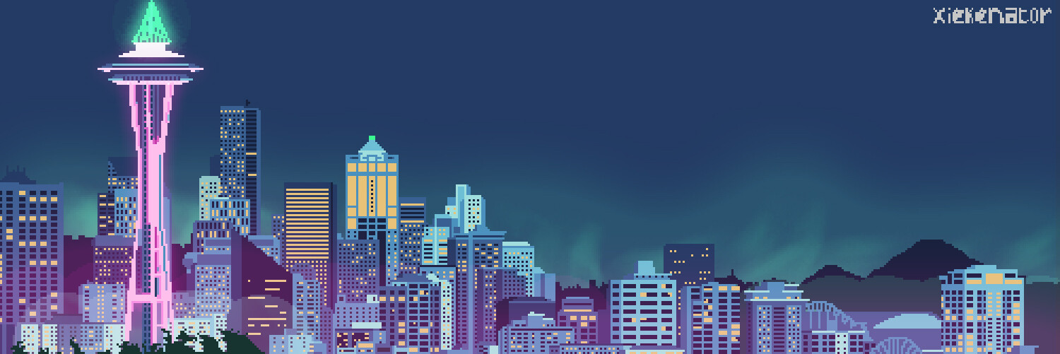 ArtStation - Seattle, WA Cityscape Pixel Art
