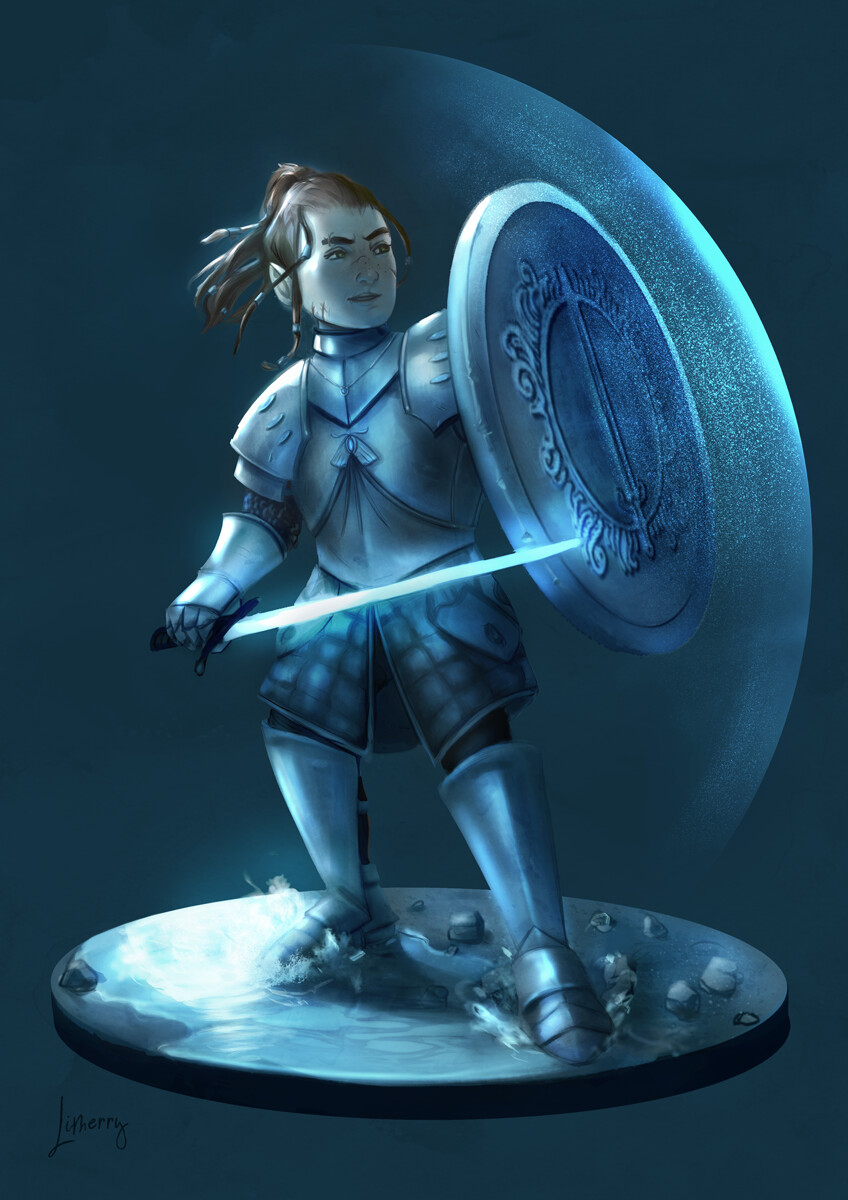 ArtStation - Duibhe Loamstrider, Ghostwise Halfling