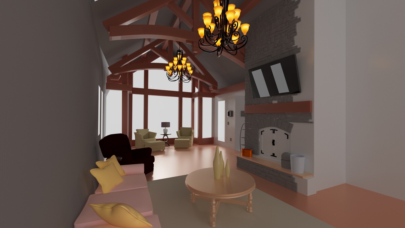 Nathan Etter - ETSU Cabin Scene WIP